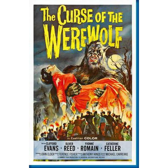 Curse Of The Werewolf Movie Poster Art Decor Art Poster 24x36 Multi ...