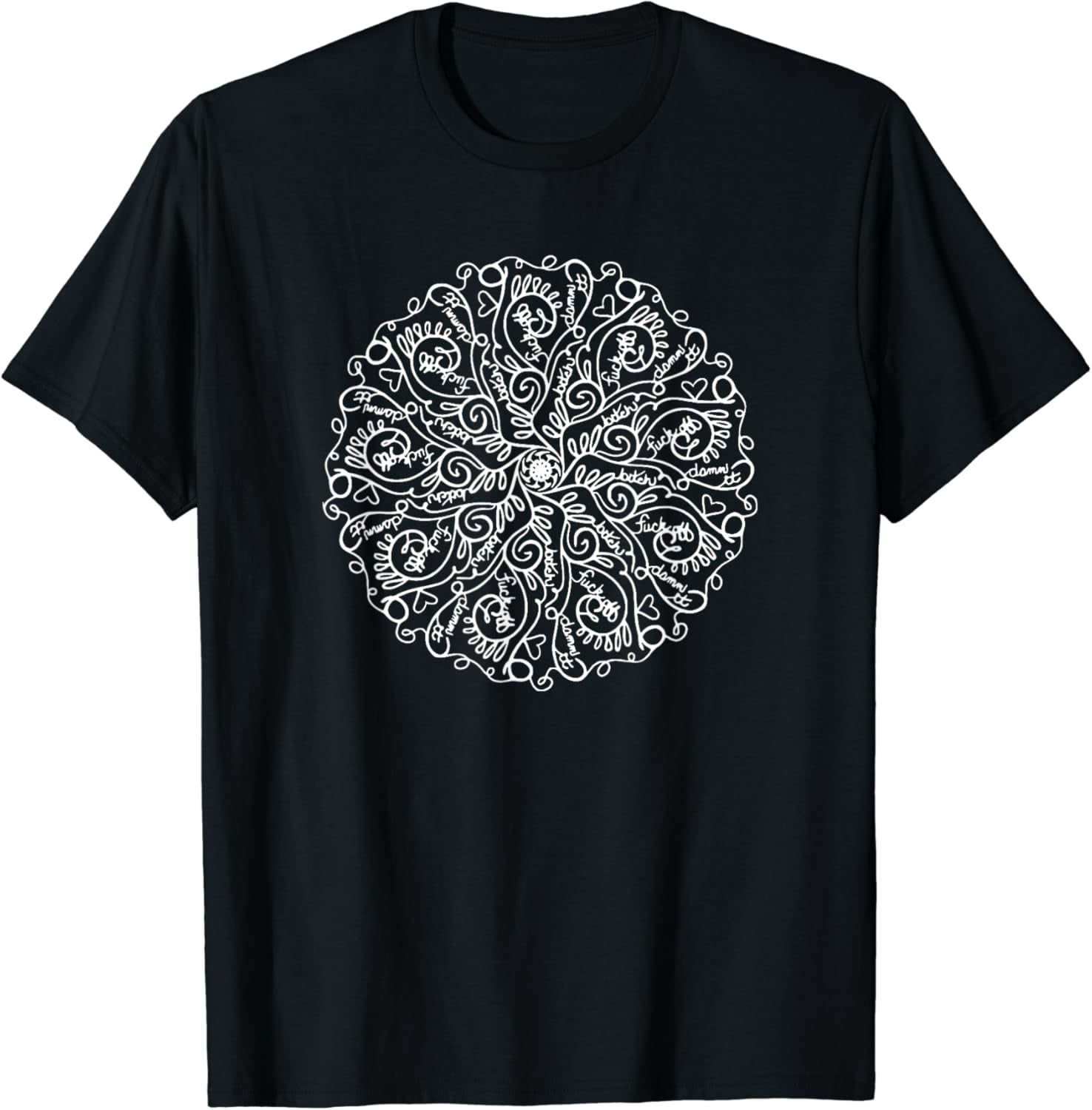 Curse Word Mandala Graphic Tees T Shirt for Women T-Shirt - Walmart.com