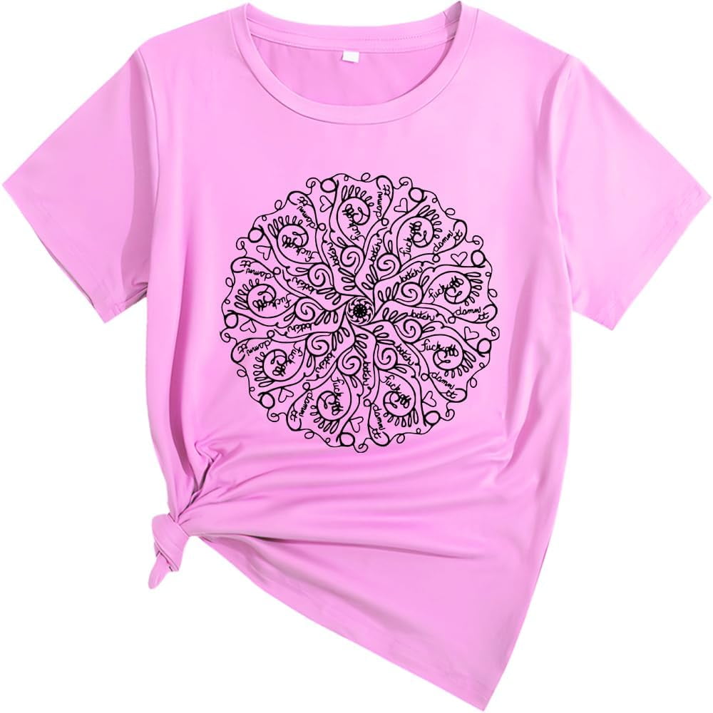 Curse Word Mandala Tshirt, Curse Word Mandala Shirt for Women, Curse ...