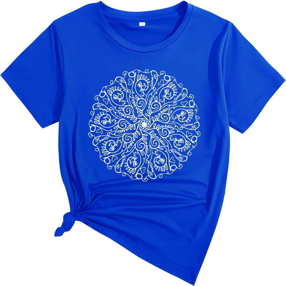 Curse Word Mandala Tshirt, Curse Word Mandala Shirt for Women, Curse ...