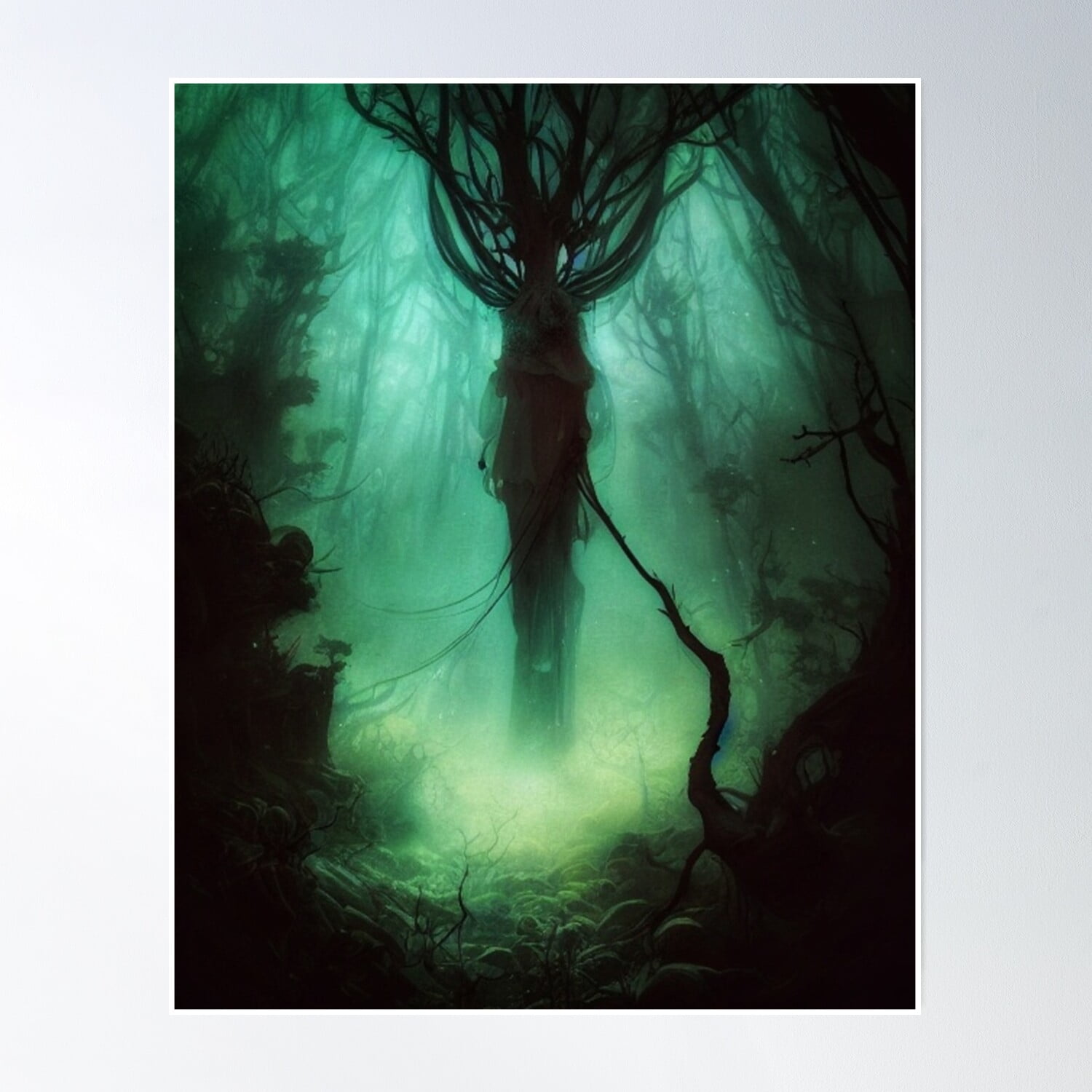 Cursed Forest Poster Wall Art, Modern Wall Decor, 12x18 UNFRAMED ...