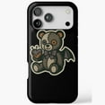 Cursed Teddy Bear Retro Horror Phone Case for iPhone 11 12 13 14 15 16 ...