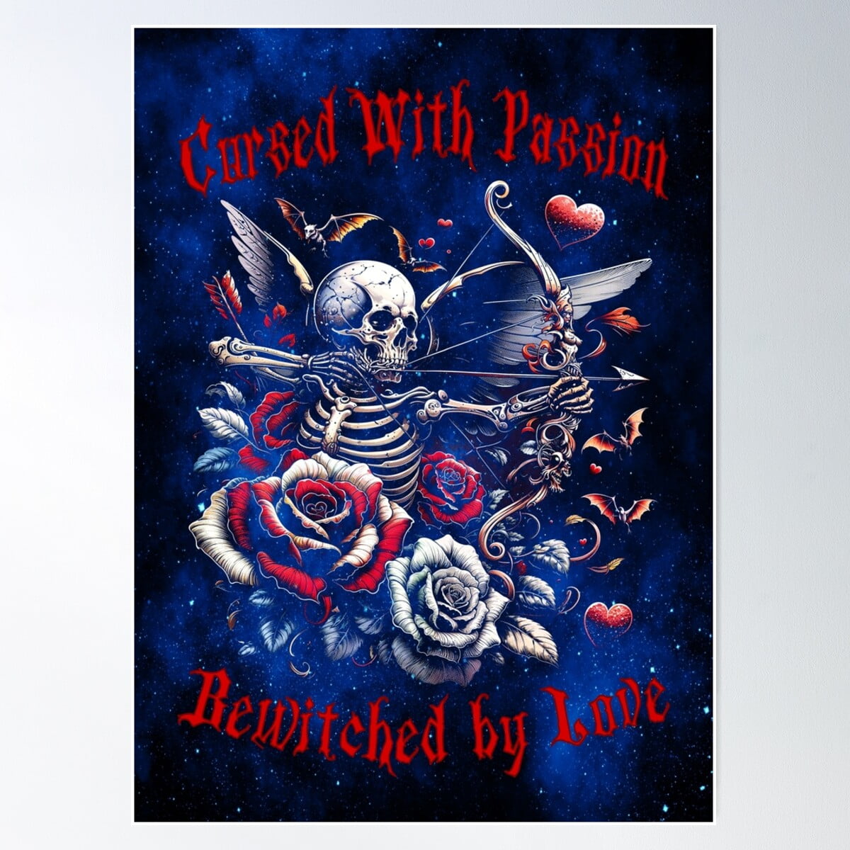 Cursed With Passion: Bewitched By Love Poster Wall Art, Modern Wall ...