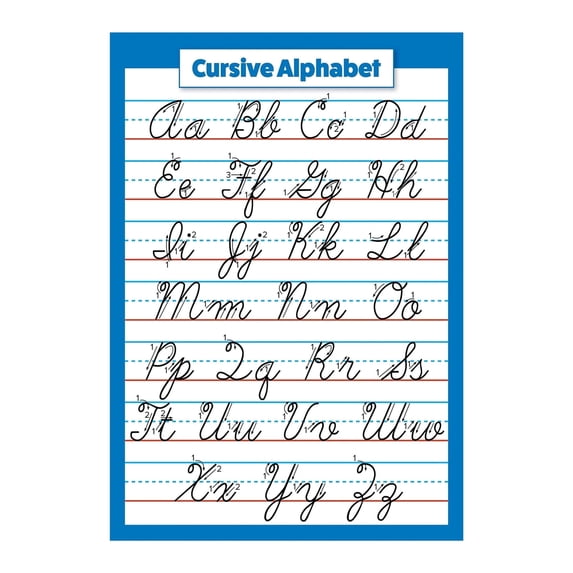 Cursive ABC Alphabet Poster Teaching poster, a must-have for teachers ...