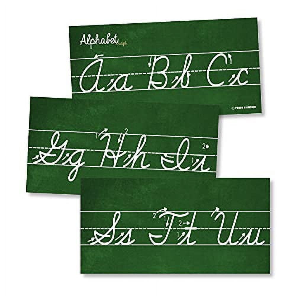 Cursive Alphabet Classroom Wall Strip Young N Refined (Laminated ...