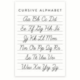 Cursive Alphabet Poster - Learn To Write Classroom Poster - Handwriting ...