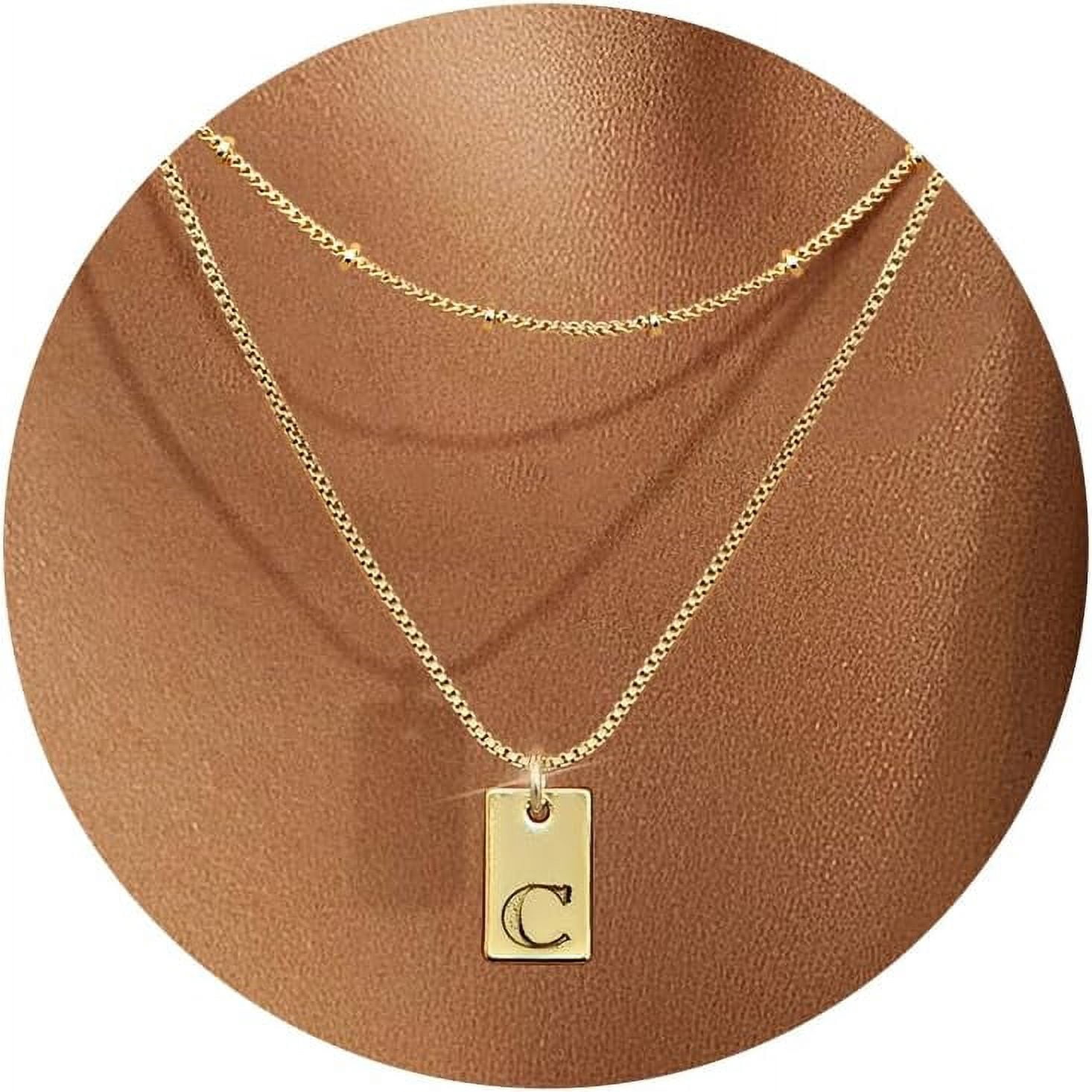 Cursive Gold Initial Pendant Necklace Iced Out Miami Cuban Link Chain ...