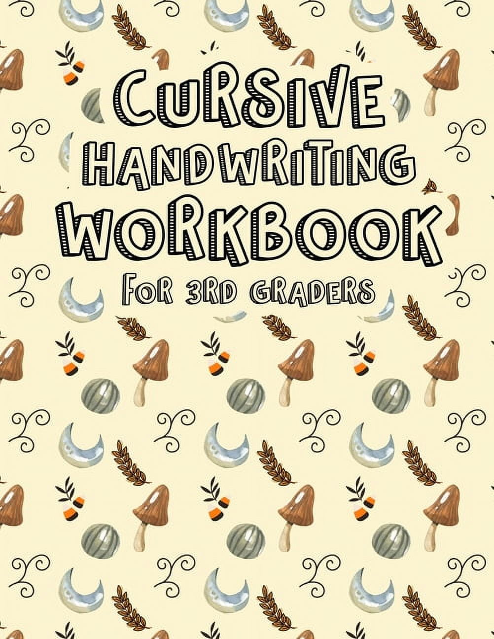 Cursive Handwriting Workbook for 3rd Graders: Halloween Cursive Writing ...