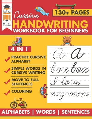 Pre-Owned Cursive Handwriting Workbook for Beginners: Premium cursive ...