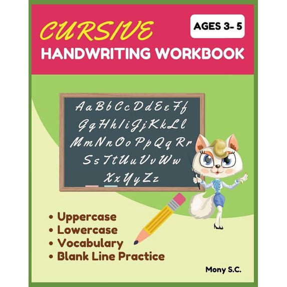 Cursive Handwriting Workbook: Beginning Cursive for Kids 3-5; Ready for ...