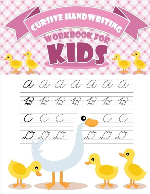 Cursive Handwriting Workbook for Kids: Cursive handwriting workbook for ...