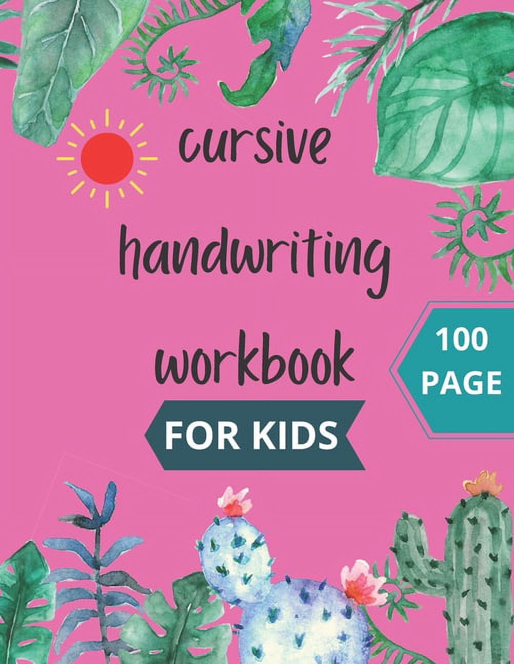 Cursive Handwriting Workbook: teach cursive 3-in-1 Writing Practice ...