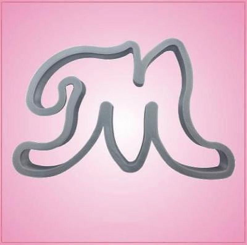 Cursive Letter M Cookie Cutter 4 inches wide (located in bag) - Walmart.com
