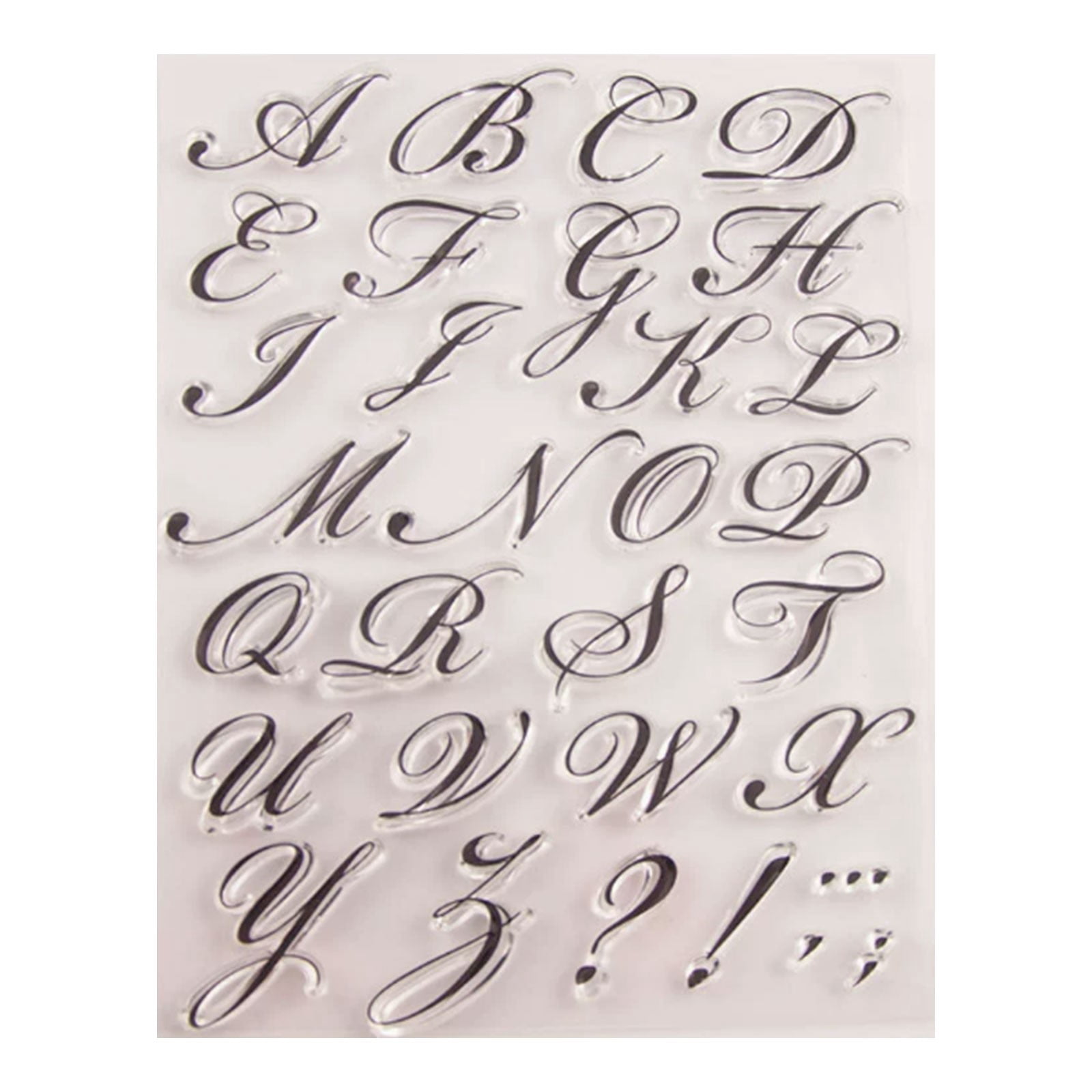 Cursive Letter Stencils for Painting on Wood, Calligraphy Alphabet ...