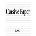 Cursive Paper: 100 Pages 8.5" X 11", (Paperback) - Walmart.com