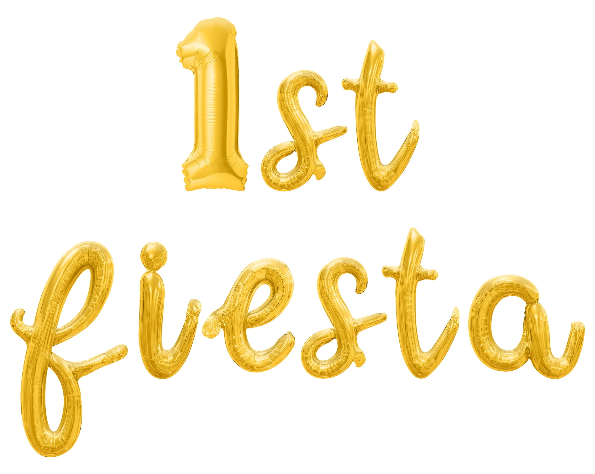 Cursive Script Letter Balloons - 1ST FIESTA 16" Inch Alphabet Letters ...