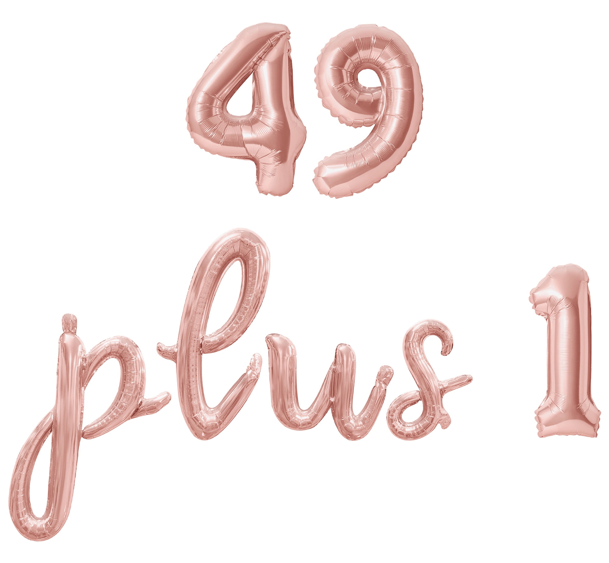 Cursive Script Letter Balloons - 49 PLUS 1 16" Inch Alphabet Letters ...