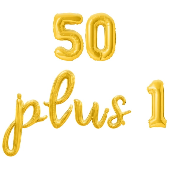 Cursive Script Letter Balloons - 50 PLUS 1 16" Inch Alphabet Letters ...