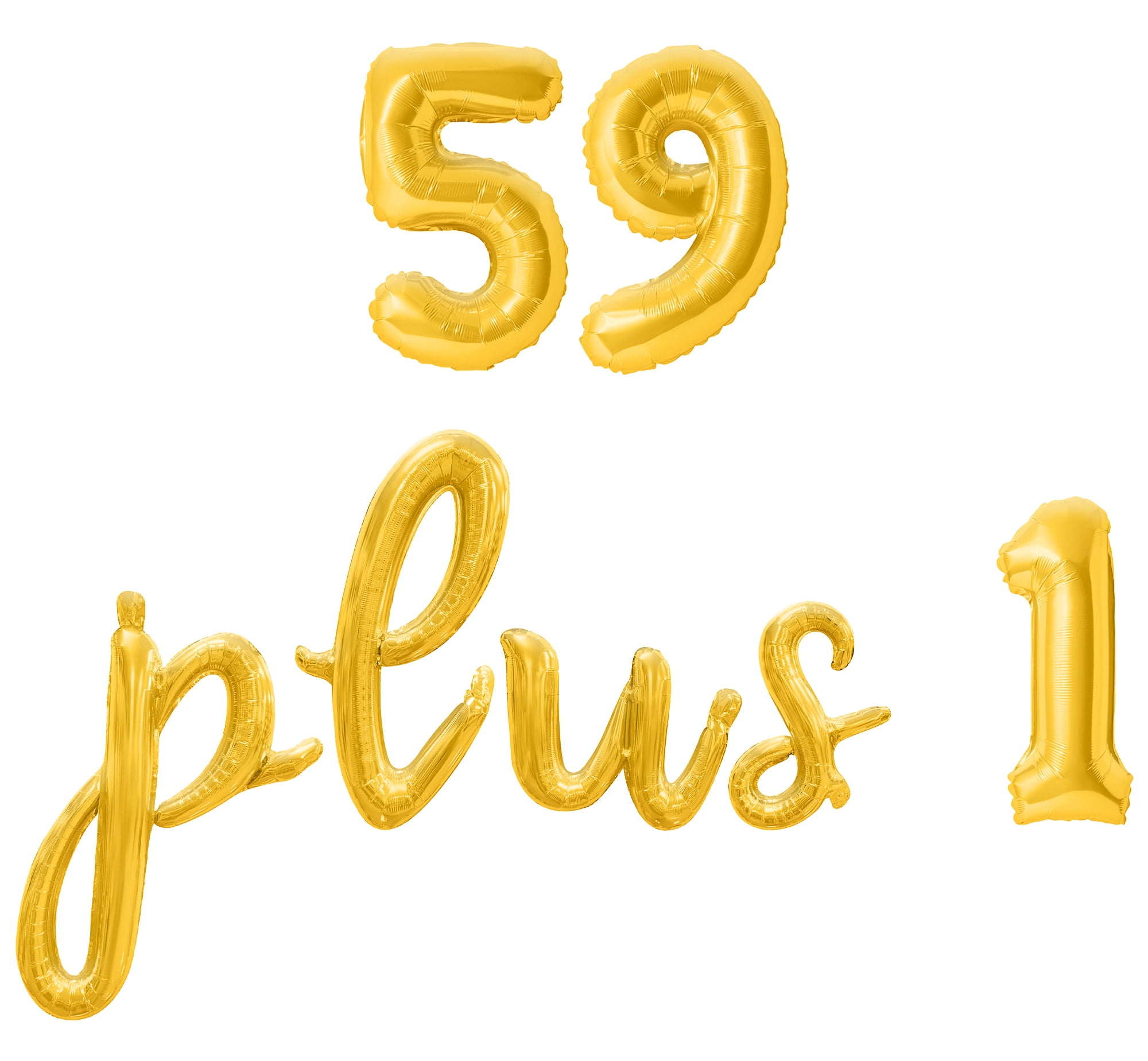 Cursive Script Letter Balloons - 59 PLUS 1 16" Inch Alphabet Letters ...