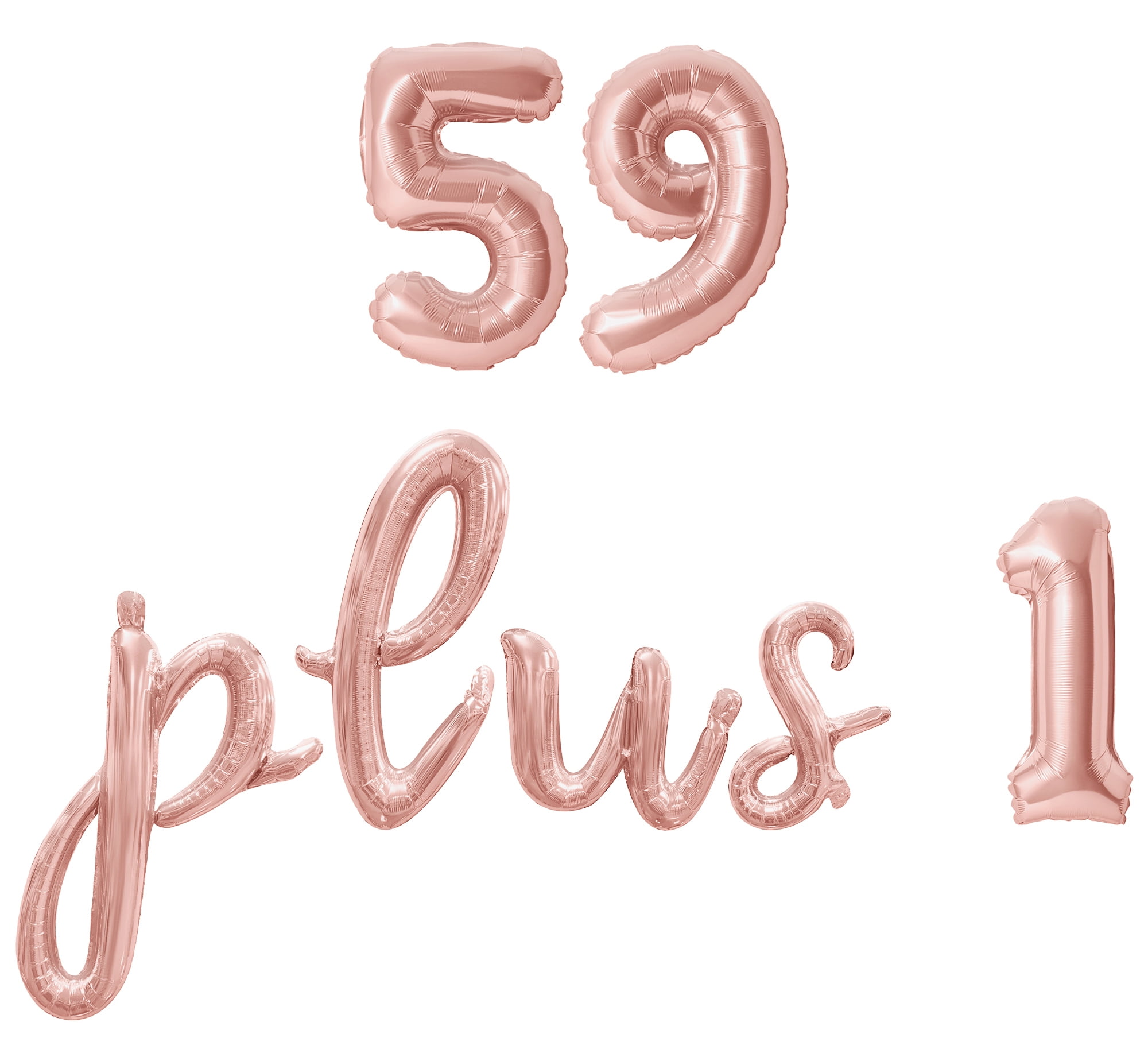 Cursive Script Letter Balloons - 59 PLUS 1 16" Inch Alphabet Letters ...