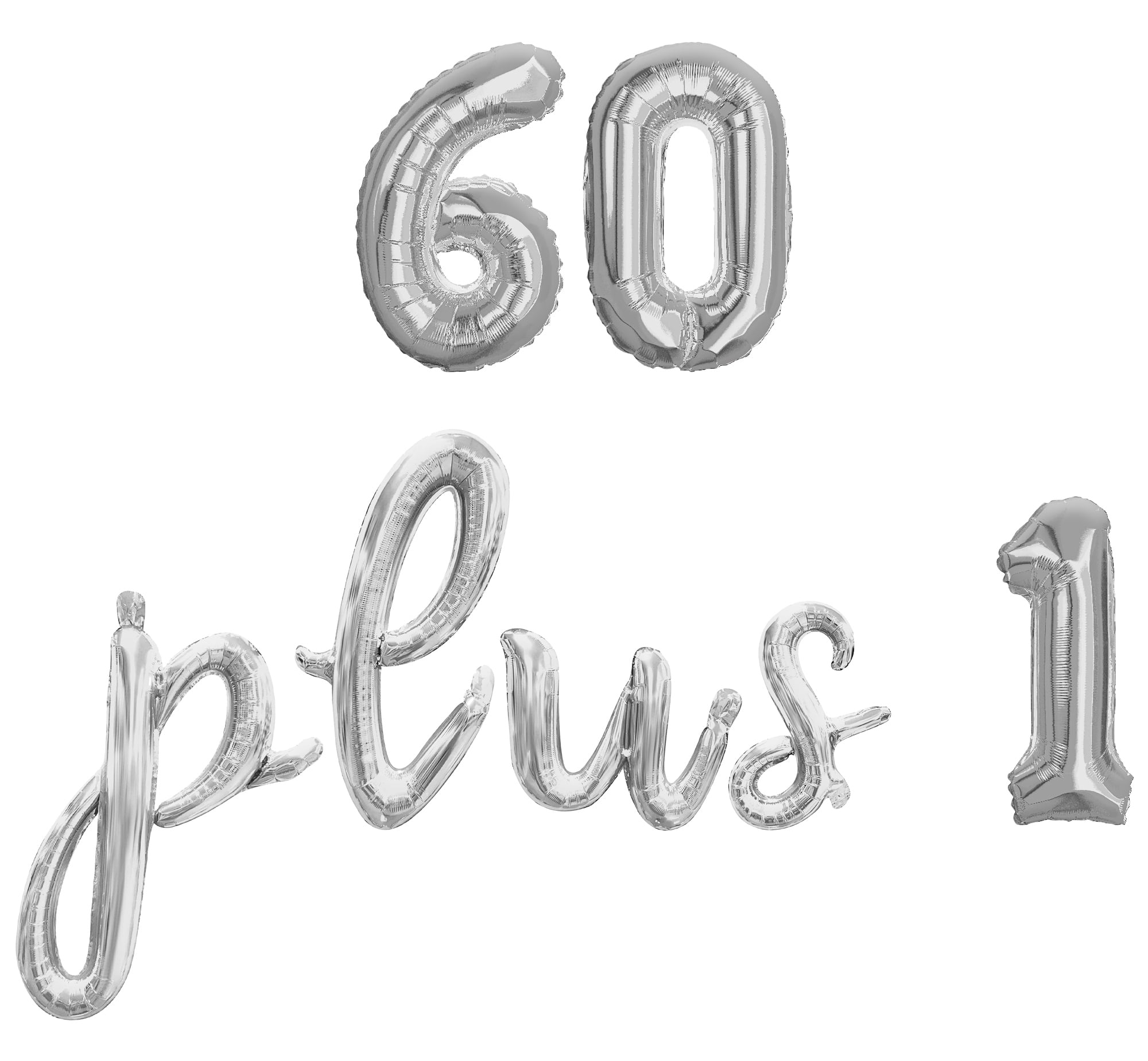 Cursive Script Letter Balloons - 60 PLUS 1 16" Inch Alphabet Letters ...