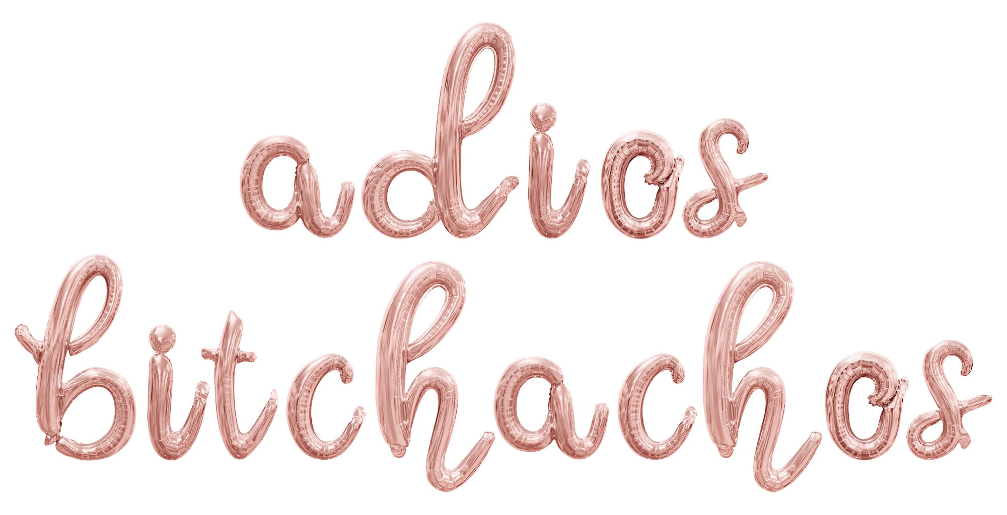 Cursive Script Letter Balloons - ADIOS BITCHACHOS 16" Inch Alphabet ...