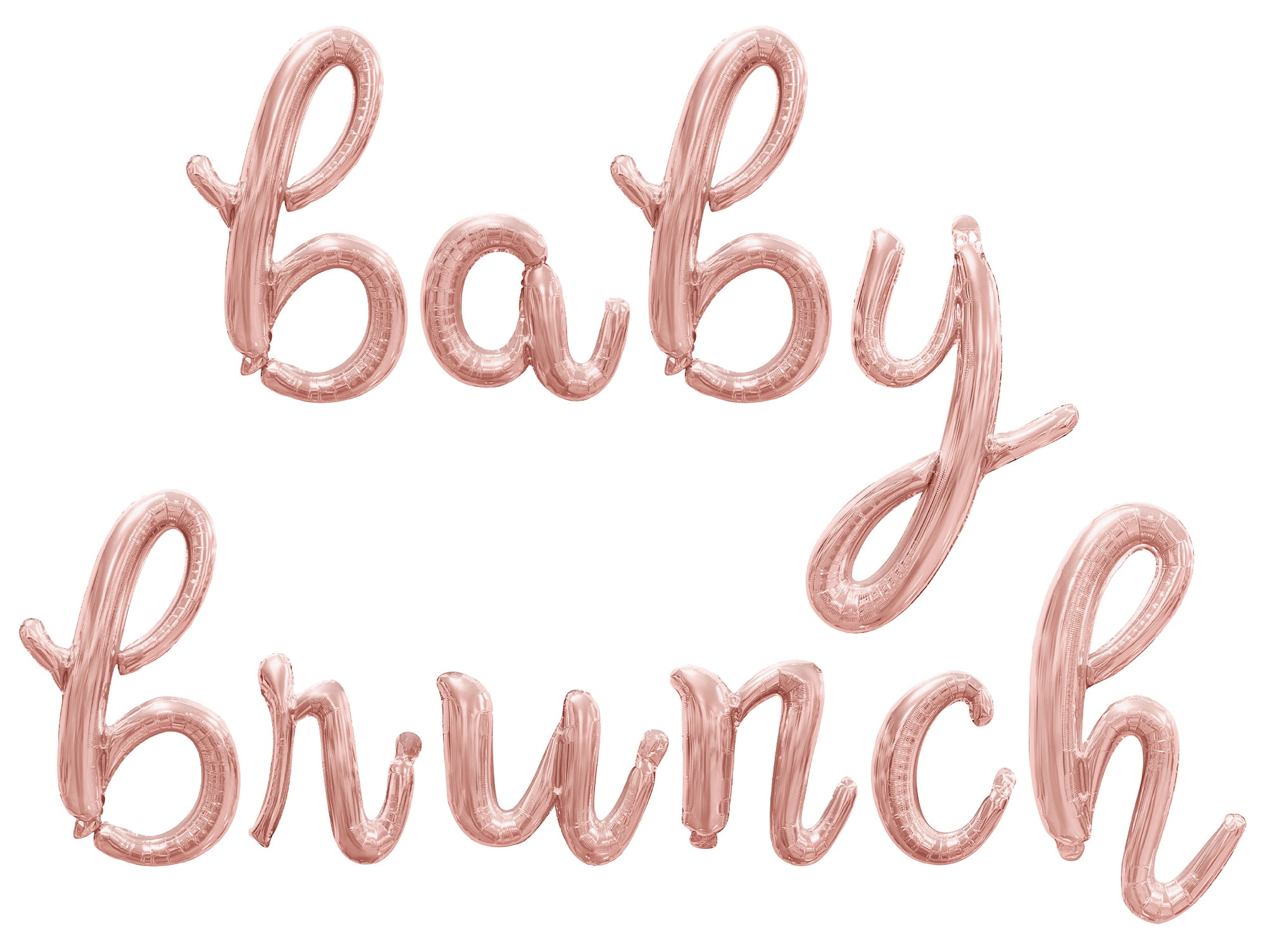 Cursive Script Letter Balloons - BABY BRUNCH 16" Inch Alphabet Letters ...