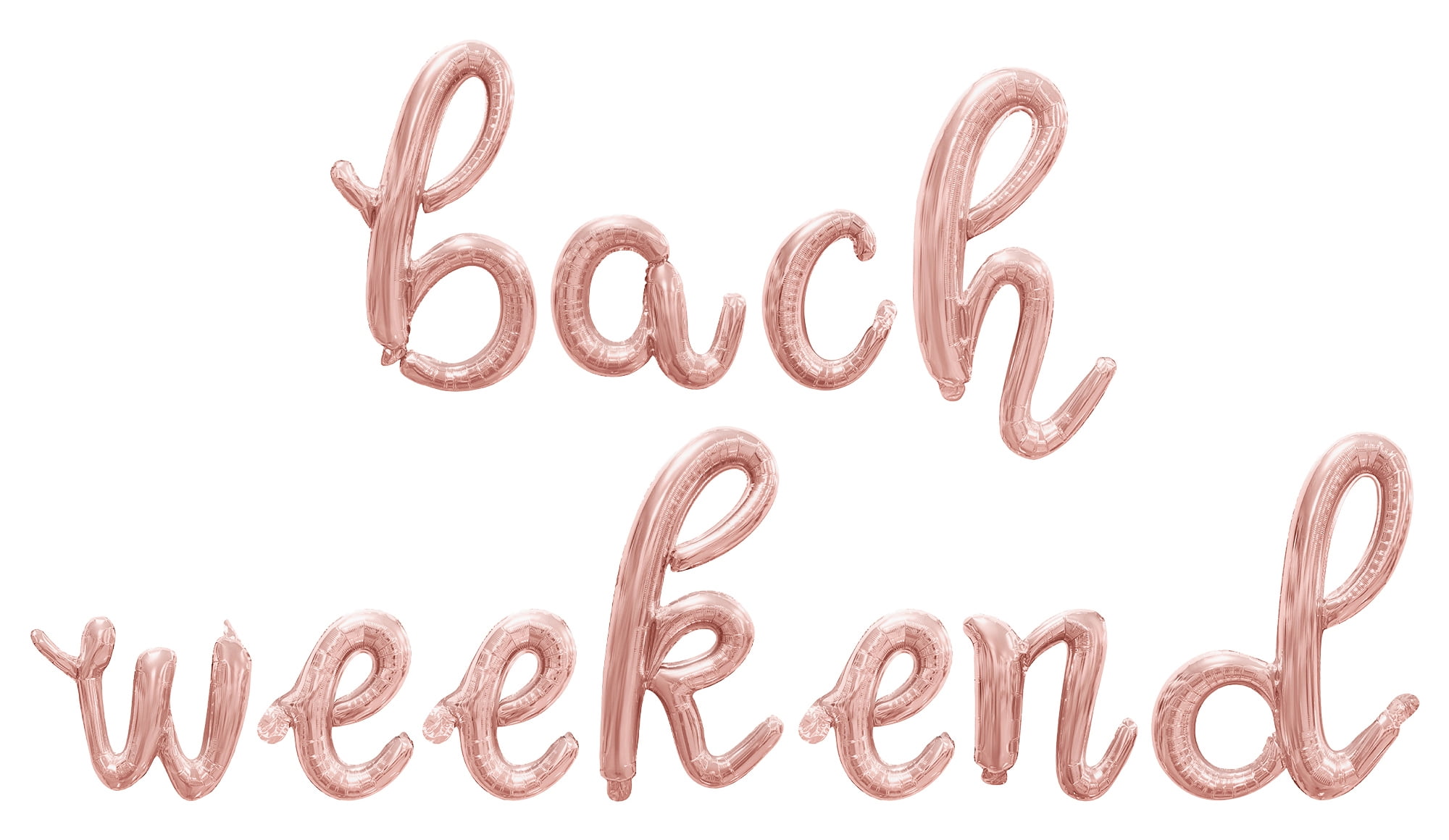 Cursive Script Letter Balloons - BACH WEEKEND 16" Inch Alphabet Letters ...