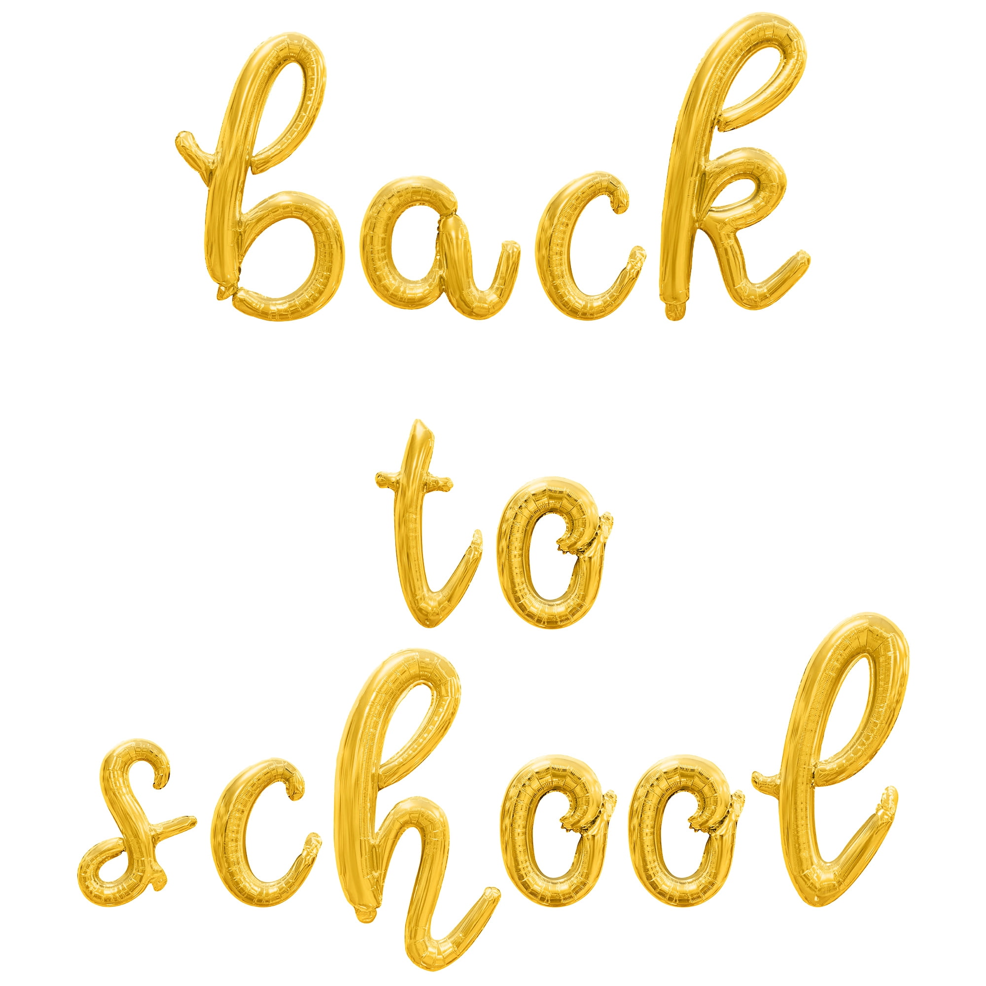 Cursive Script Letter Balloons - BACK TO SCHOOL 16" Inch Alphabet ...