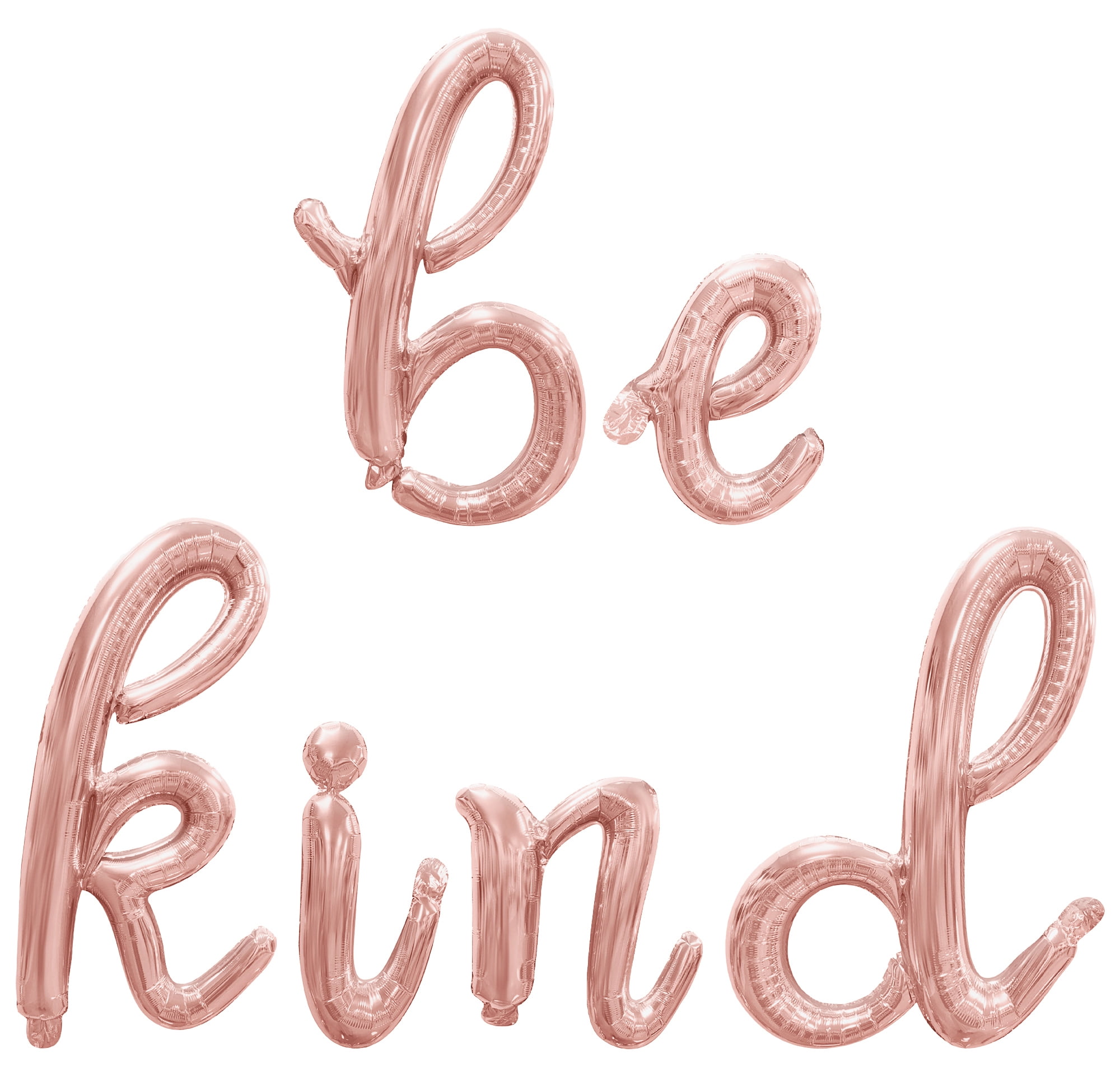 Cursive Script Letter Balloons - BE KIND 16" Inch Alphabet Letters Foil ...
