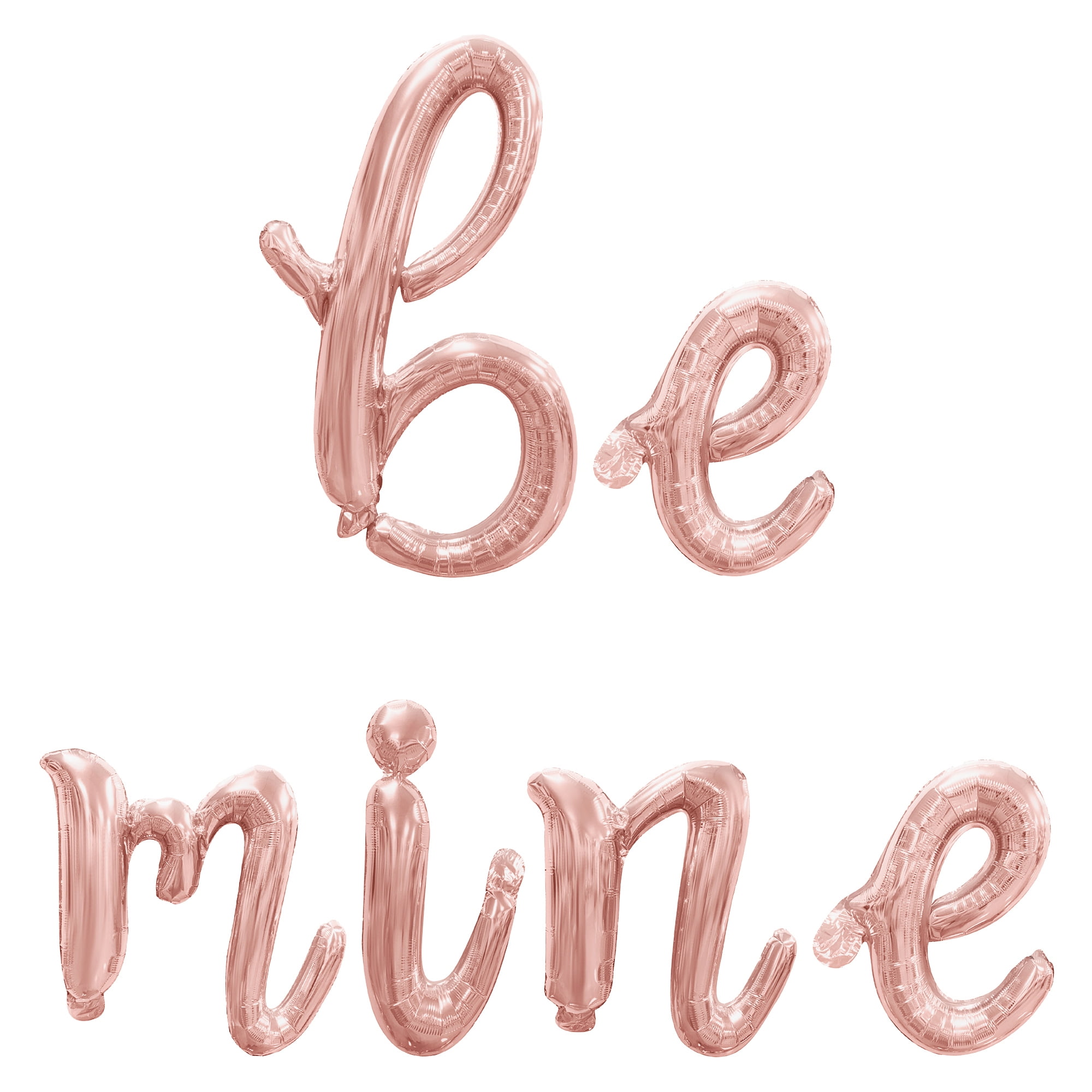 Cursive Script Letter Balloons - BE MINE 16" Inch Alphabet Letters Foil ...