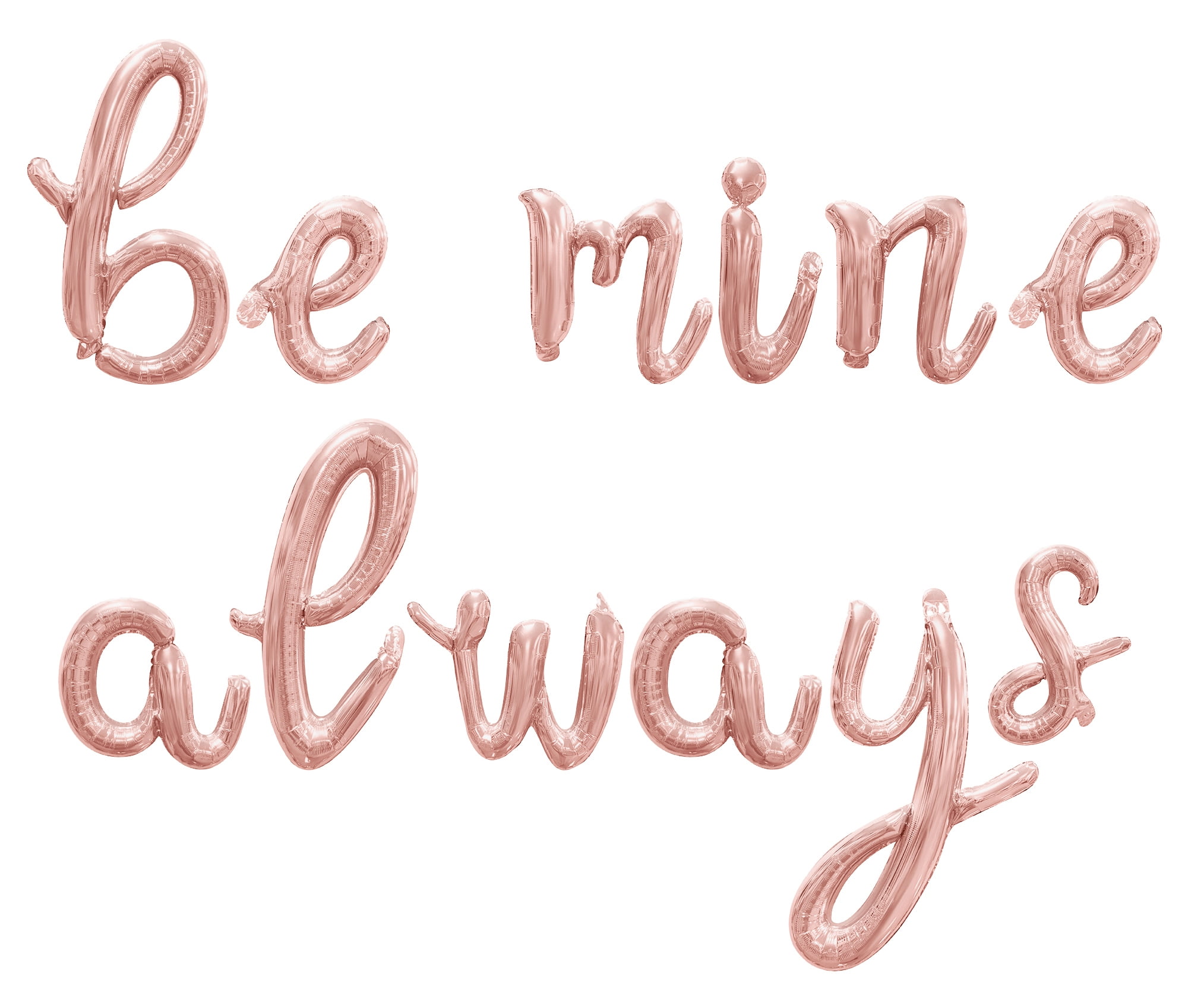 Cursive Script Letter Balloons - BE MINE ALWAYS 16" Inch Alphabet ...