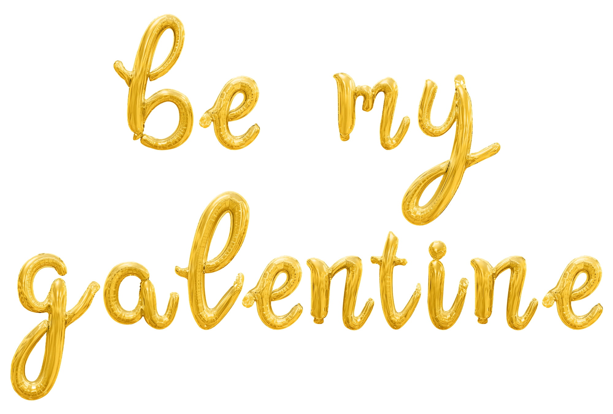 Cursive Script Letter Balloons - BE MY GALENTINE 16" Inch Alphabet ...