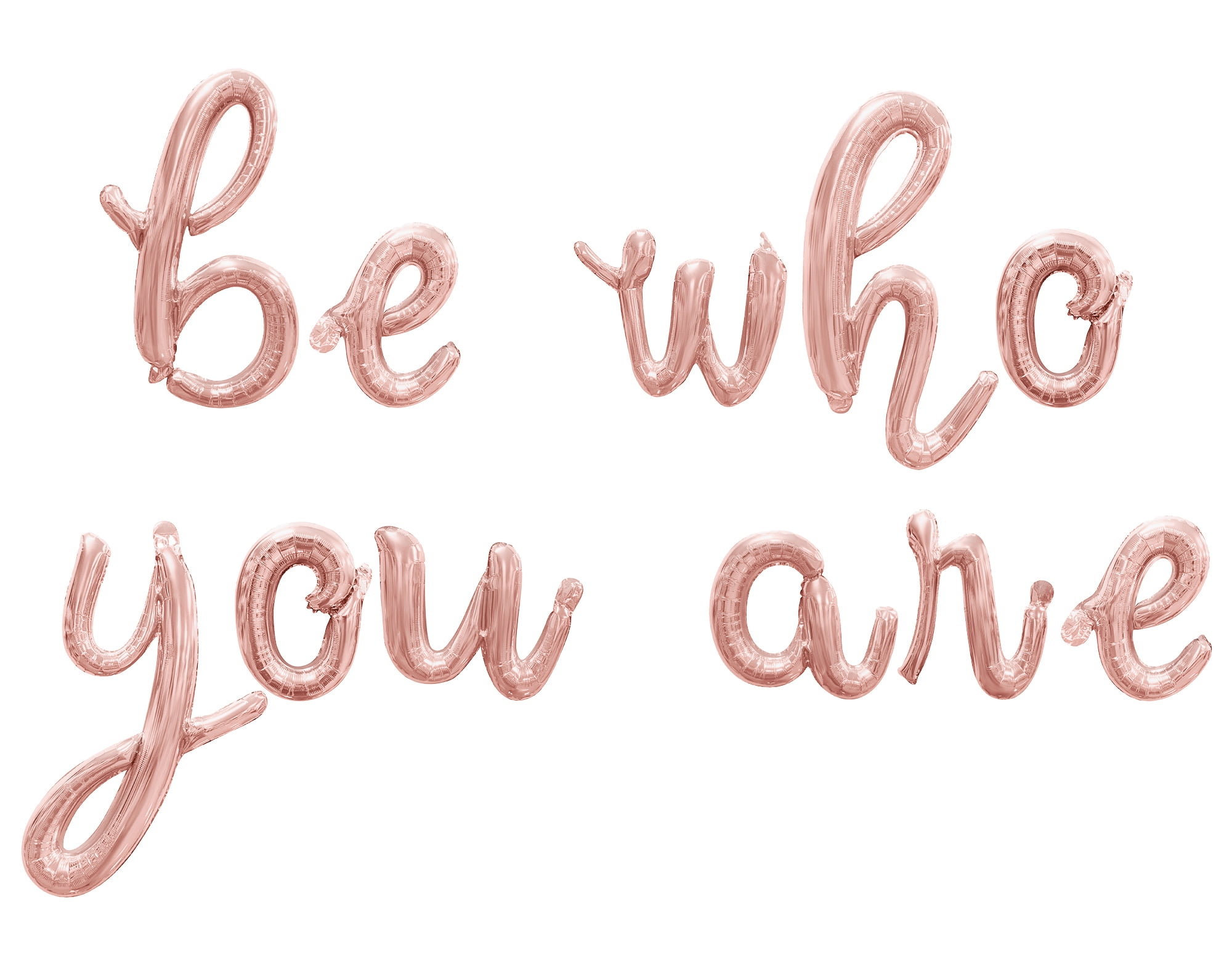 Cursive Script Letter Balloons - BE WHO YOU ARE 16" Inch Alphabet ...