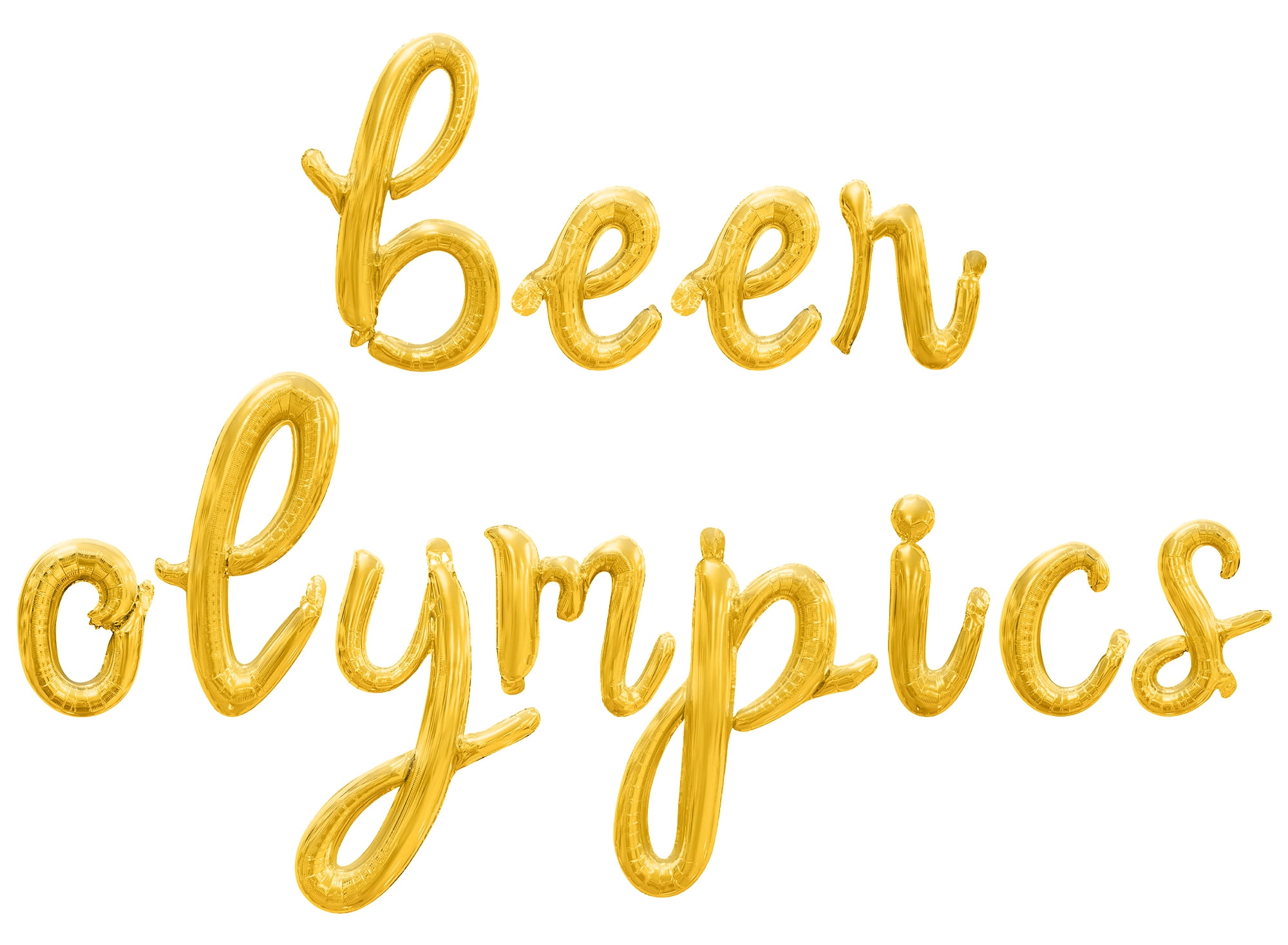 Cursive Script Letter Balloons - BEER OLYMPICS 16" Inch Alphabet ...