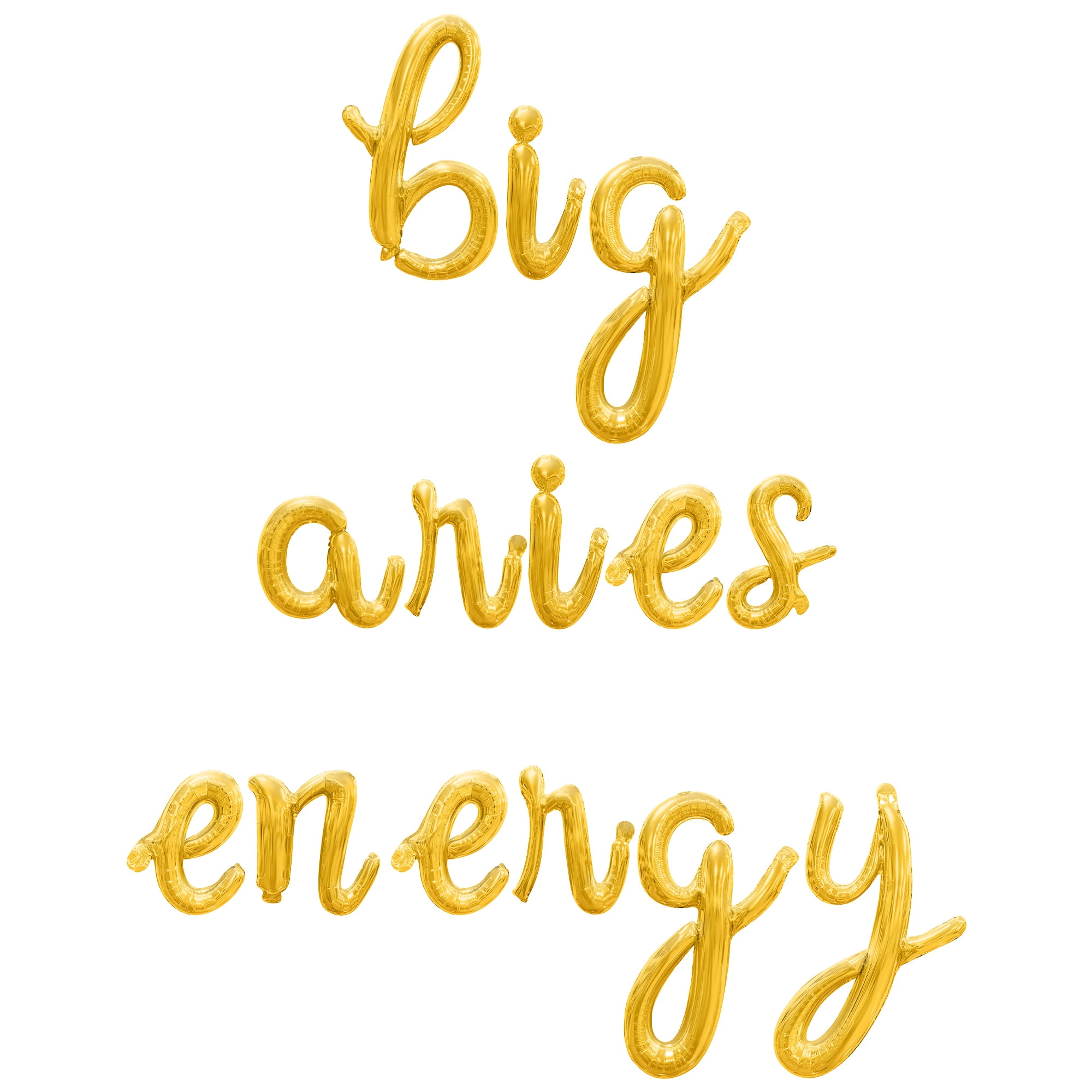 Cursive Script Letter Balloons - BIG ARIES ENERGY 16" Inch Alphabet ...
