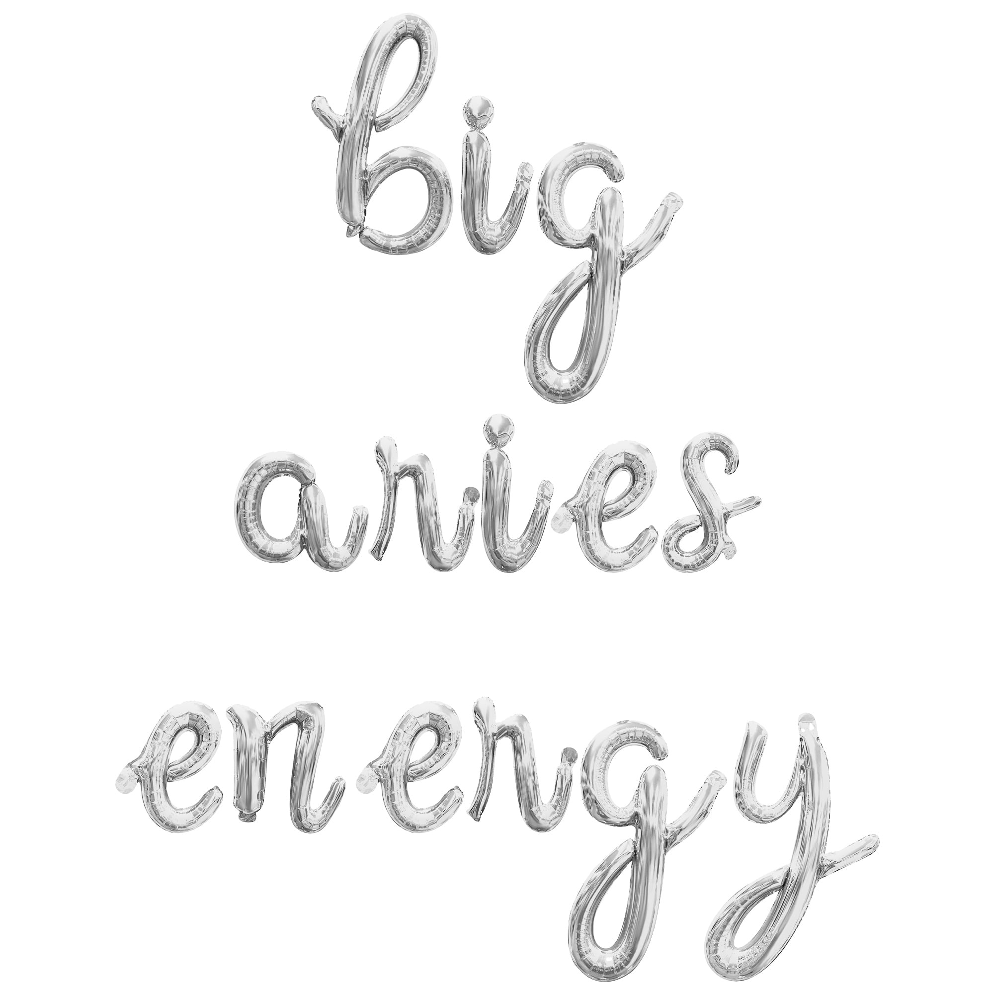 Cursive Script Letter Balloons - BIG ARIES ENERGY 16" Inch Alphabet ...
