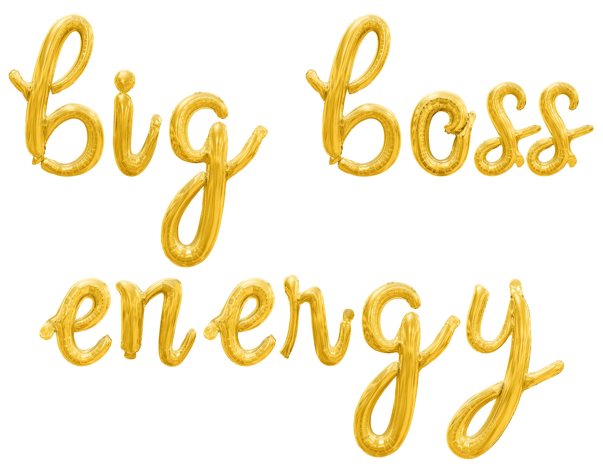 Cursive Script Letter Balloons - BIG BOSS ENERGY 16" Inch Alphabet ...