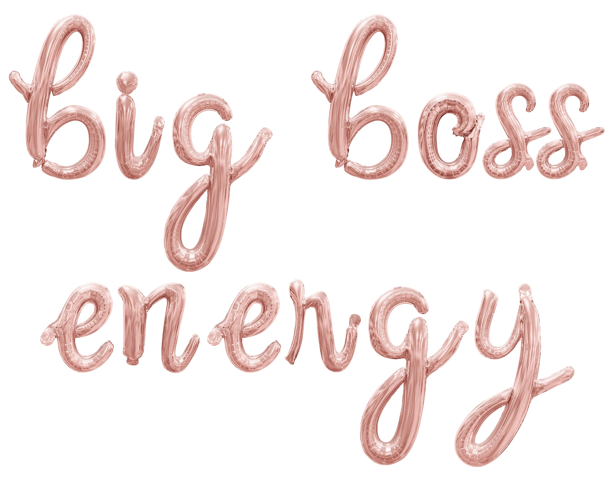 Cursive Script Letter Balloons - BIG BOSS ENERGY 16" Inch Alphabet ...