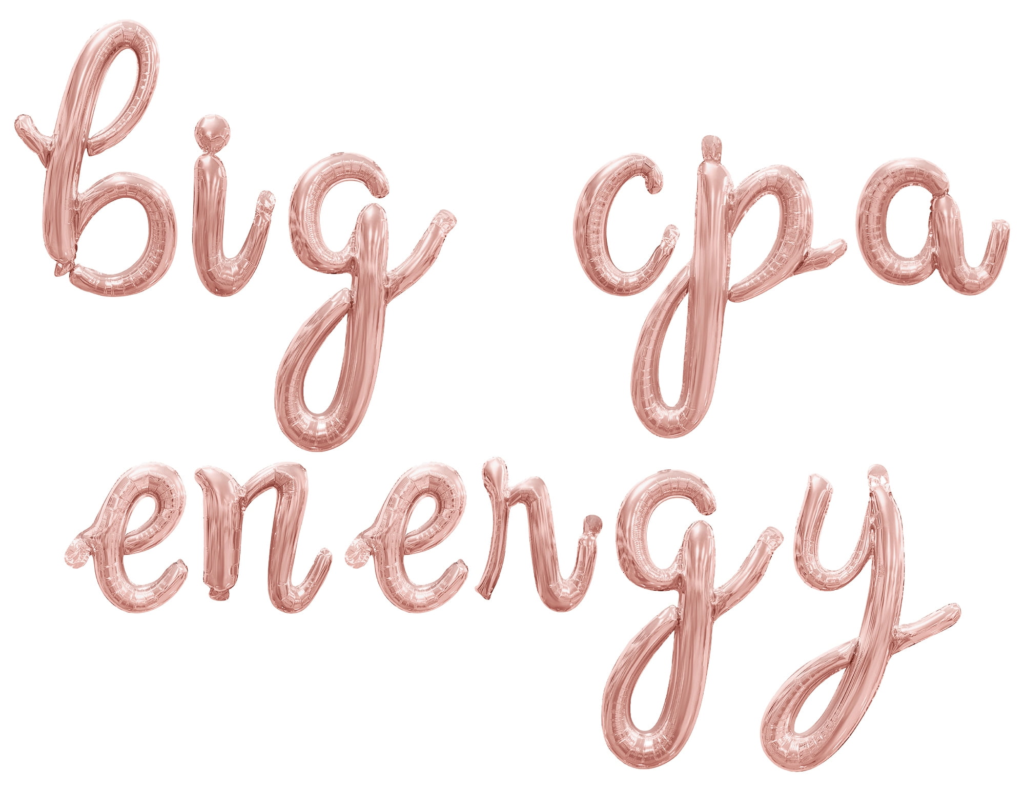 Cursive Script Letter Balloons - BIG CPA ENERGY 16" Inch Alphabet ...