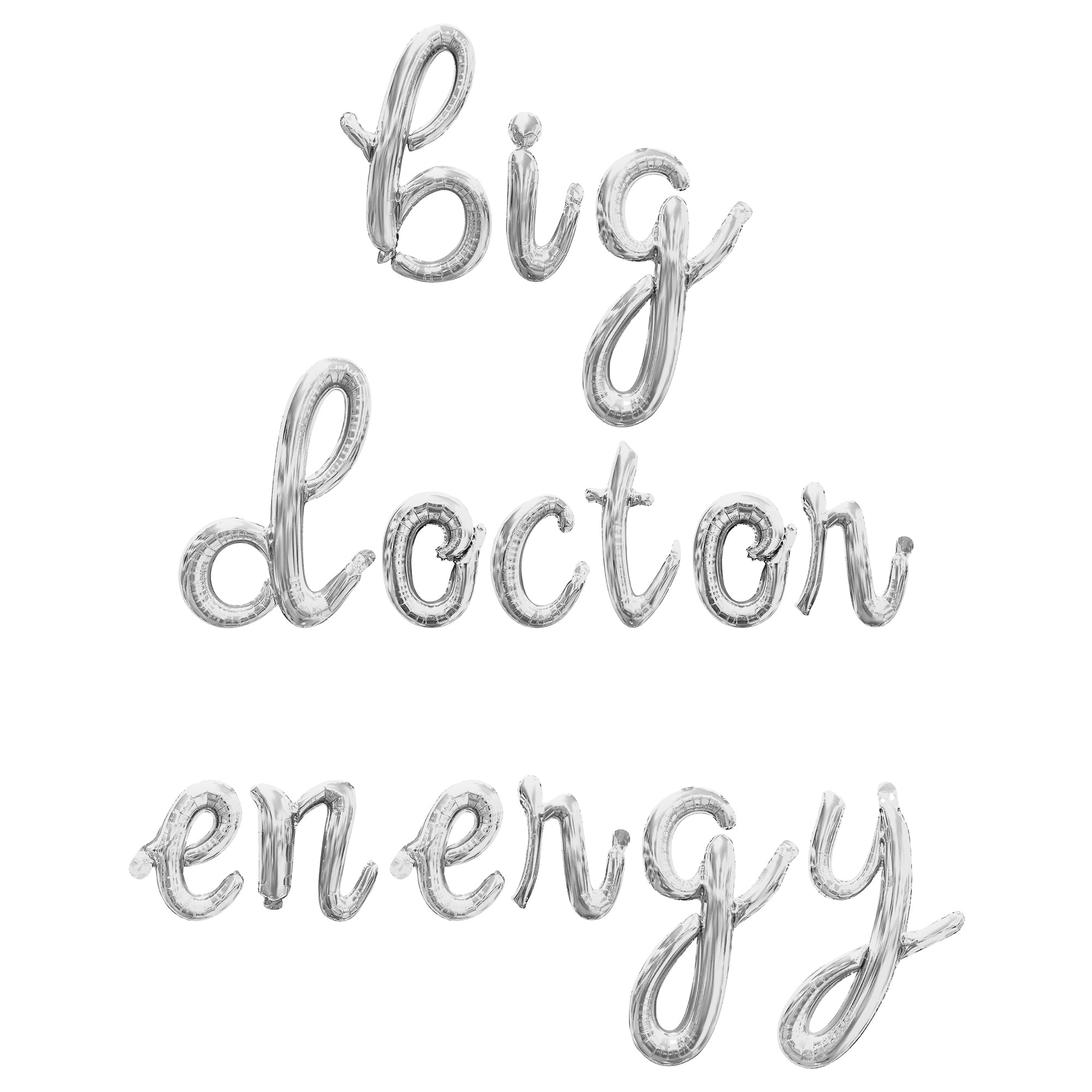 Cursive Script Letter Balloons - BIG DOCTOR ENERGY 16" Inch Alphabet ...