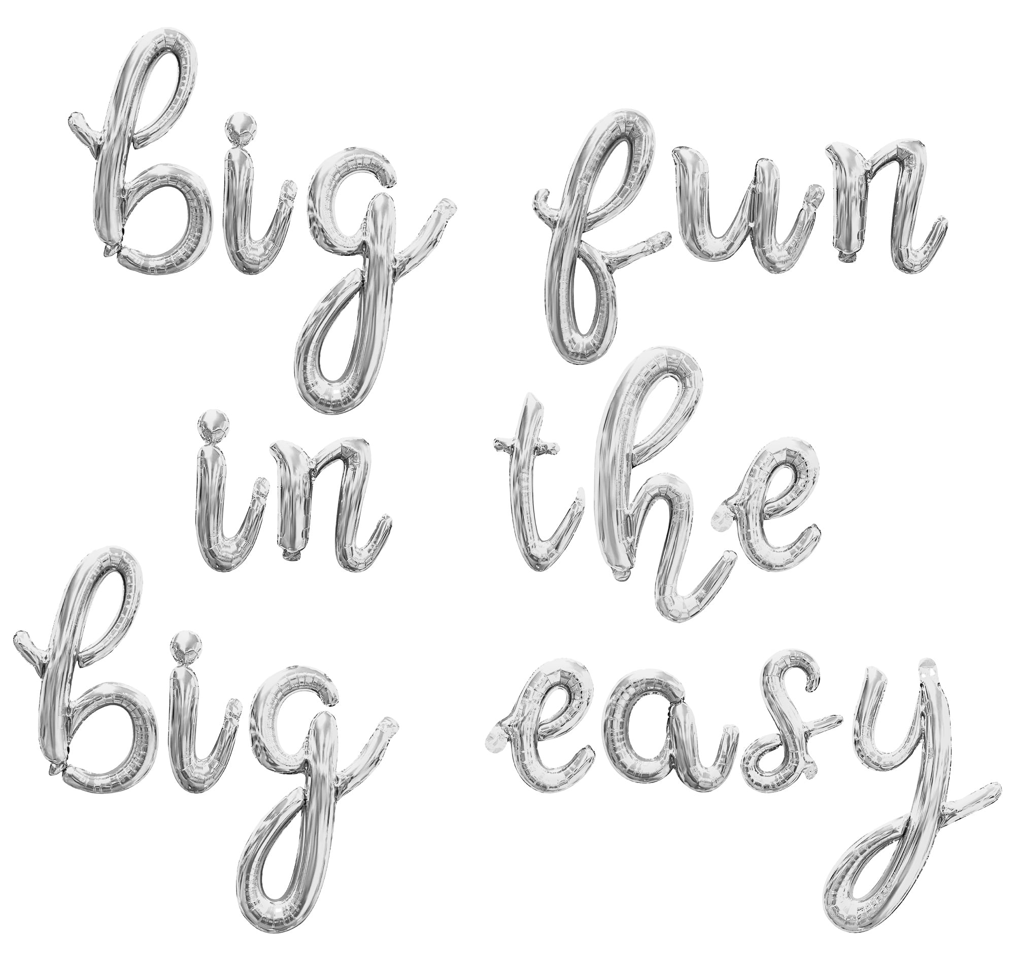 Cursive Script Letter Balloons - BIG FUN IN THE BIG EASY 16" Inch ...
