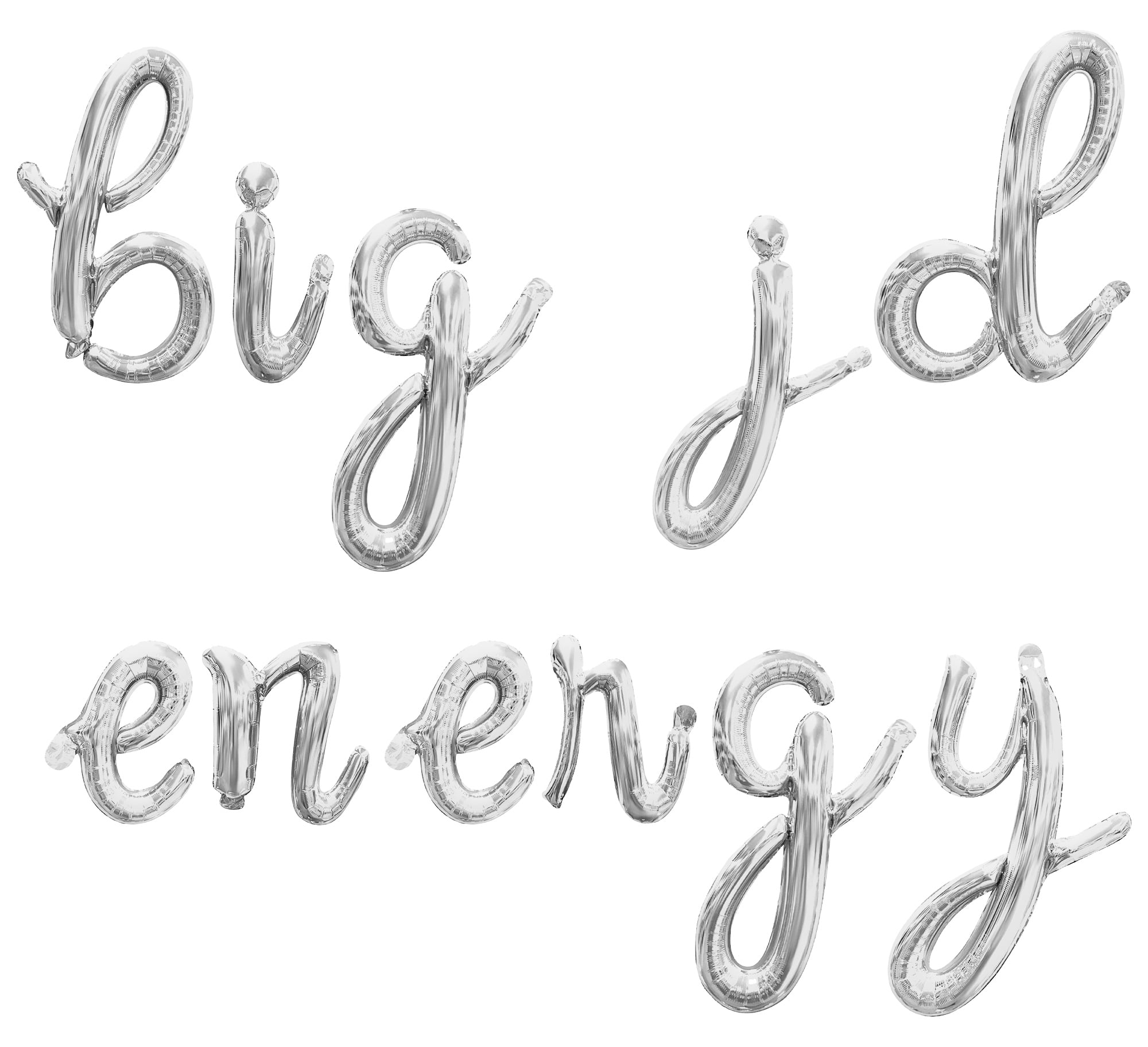 Cursive Script Letter Balloons - BIG JD ENERGY 16" Inch Alphabet ...