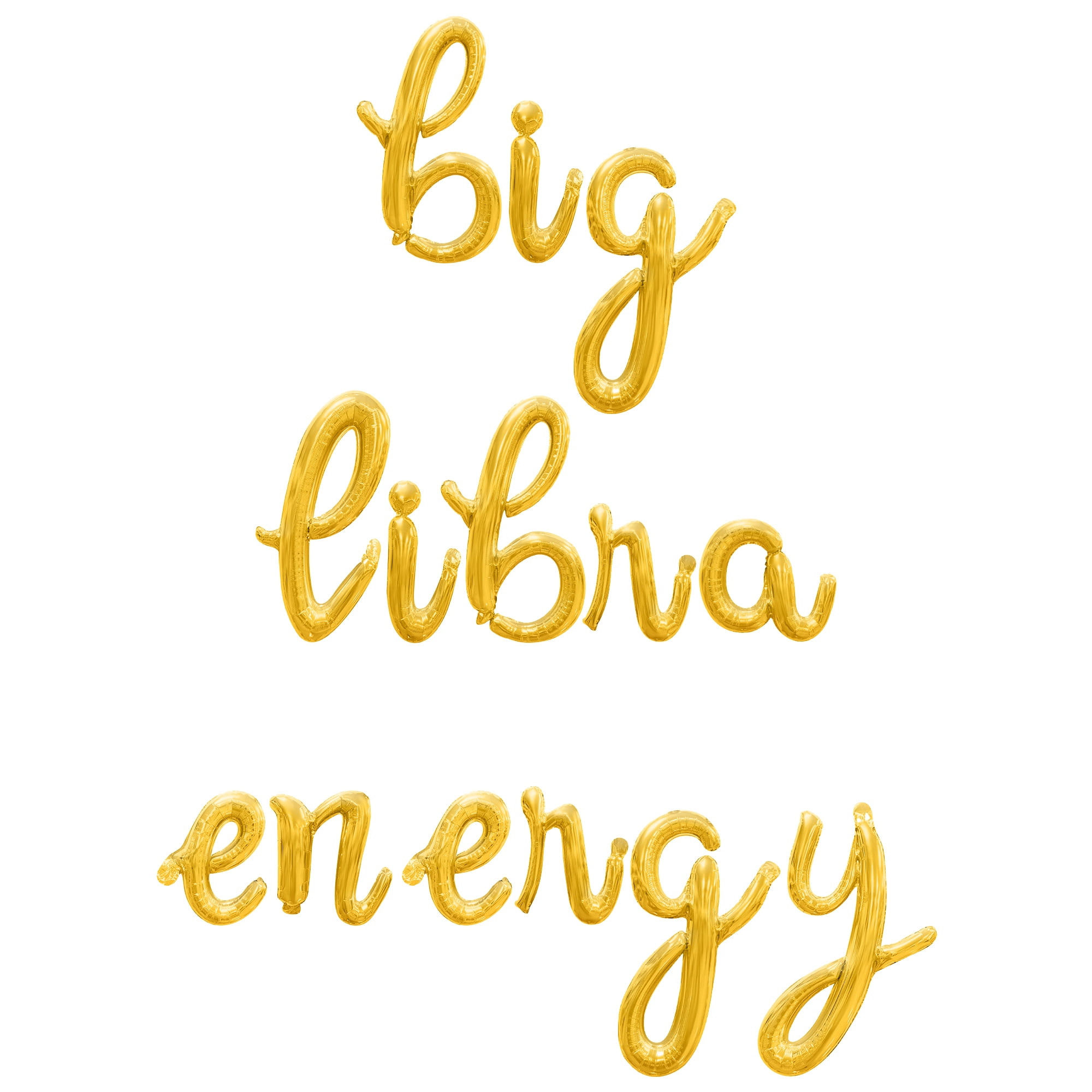Cursive Script Letter Balloons - BIG LIBRA ENERGY 16" Inch Alphabet ...
