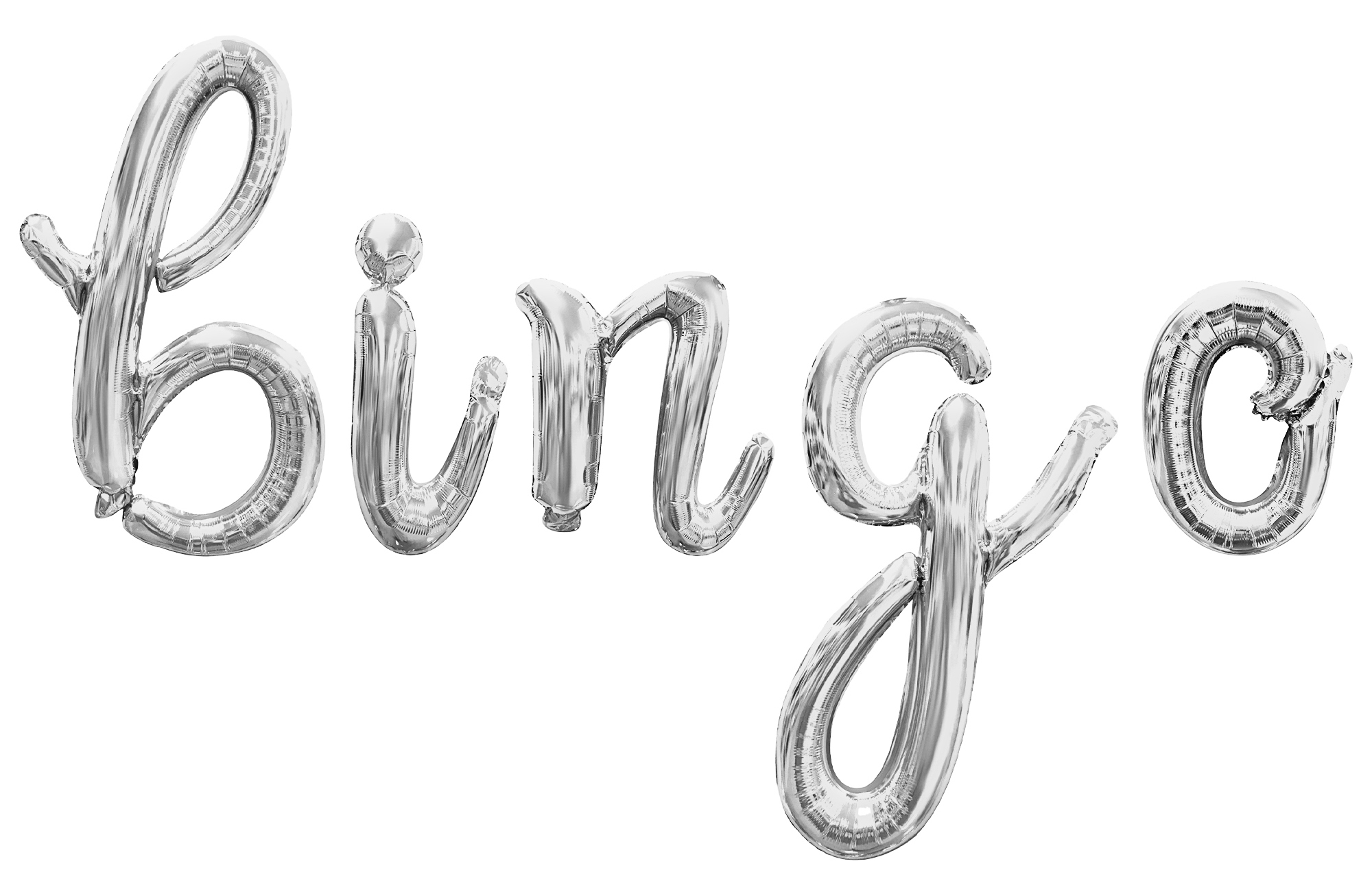 Cursive Script Letter Balloons - BINGO 16" Inch Alphabet Letters Foil ...