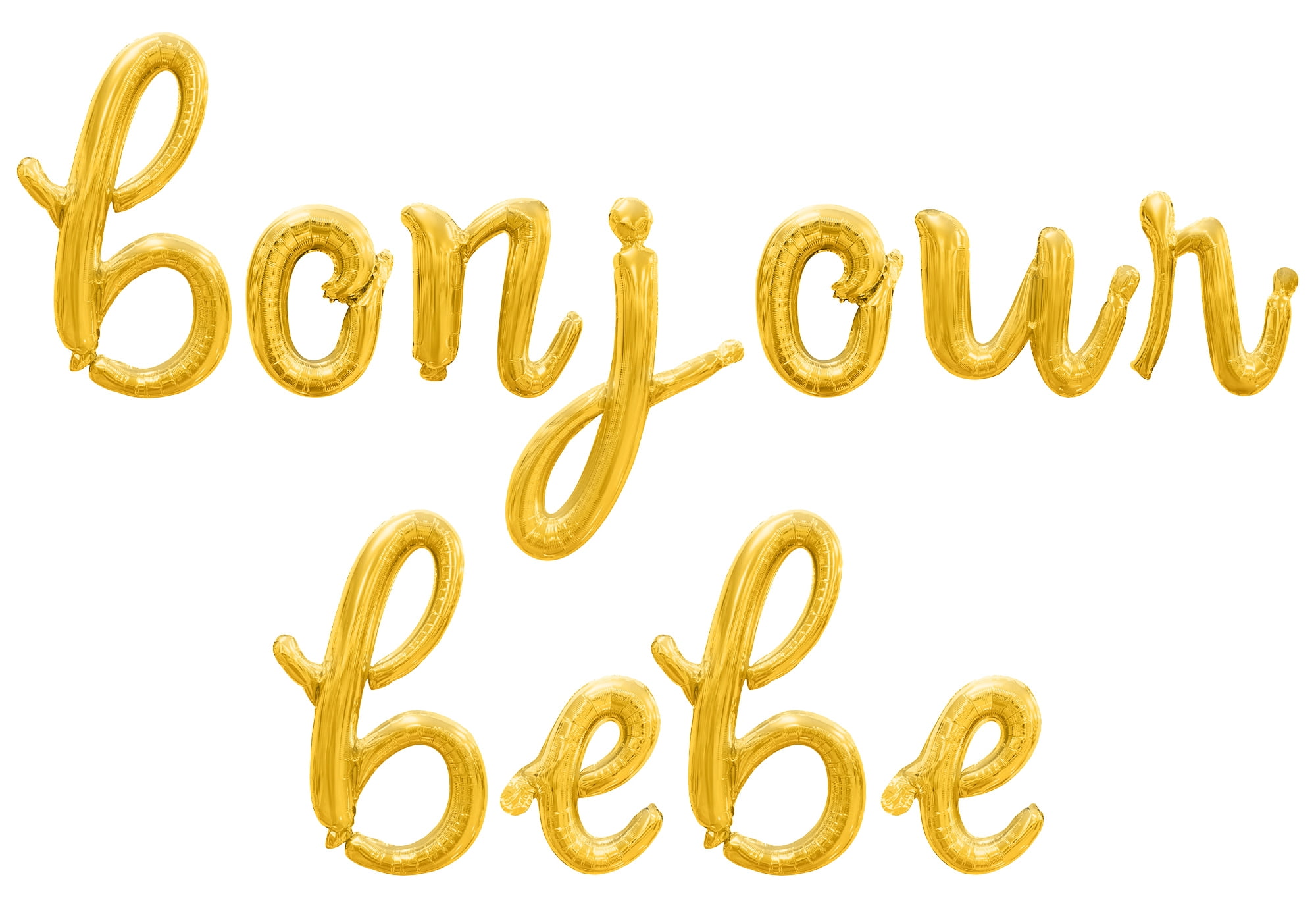Cursive Script Letter Balloons - BONJOUR BEBE 16" Inch Alphabet Letters ...