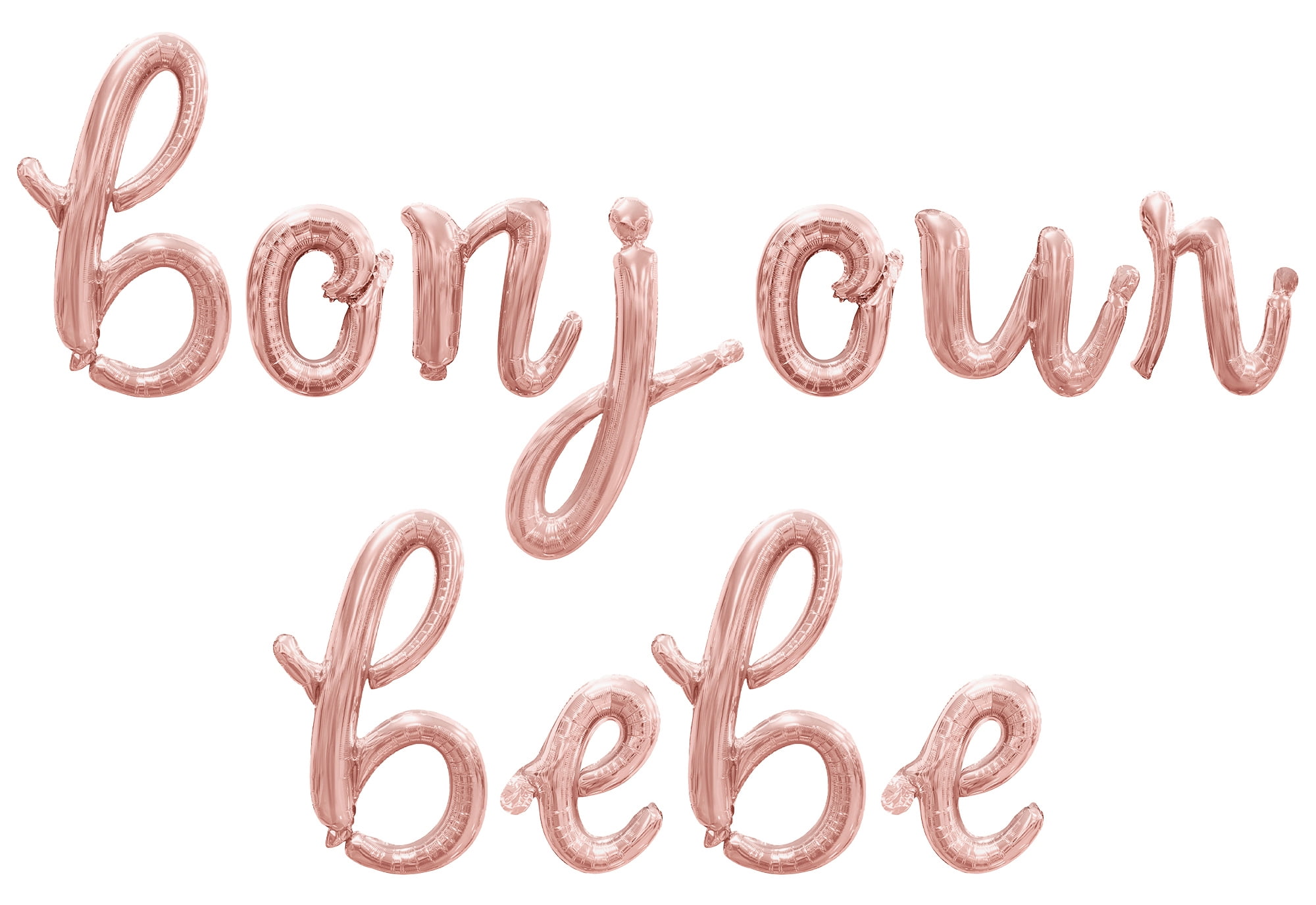 Cursive Script Letter Balloons - BONJOUR BEBE 16" Inch Alphabet Letters ...