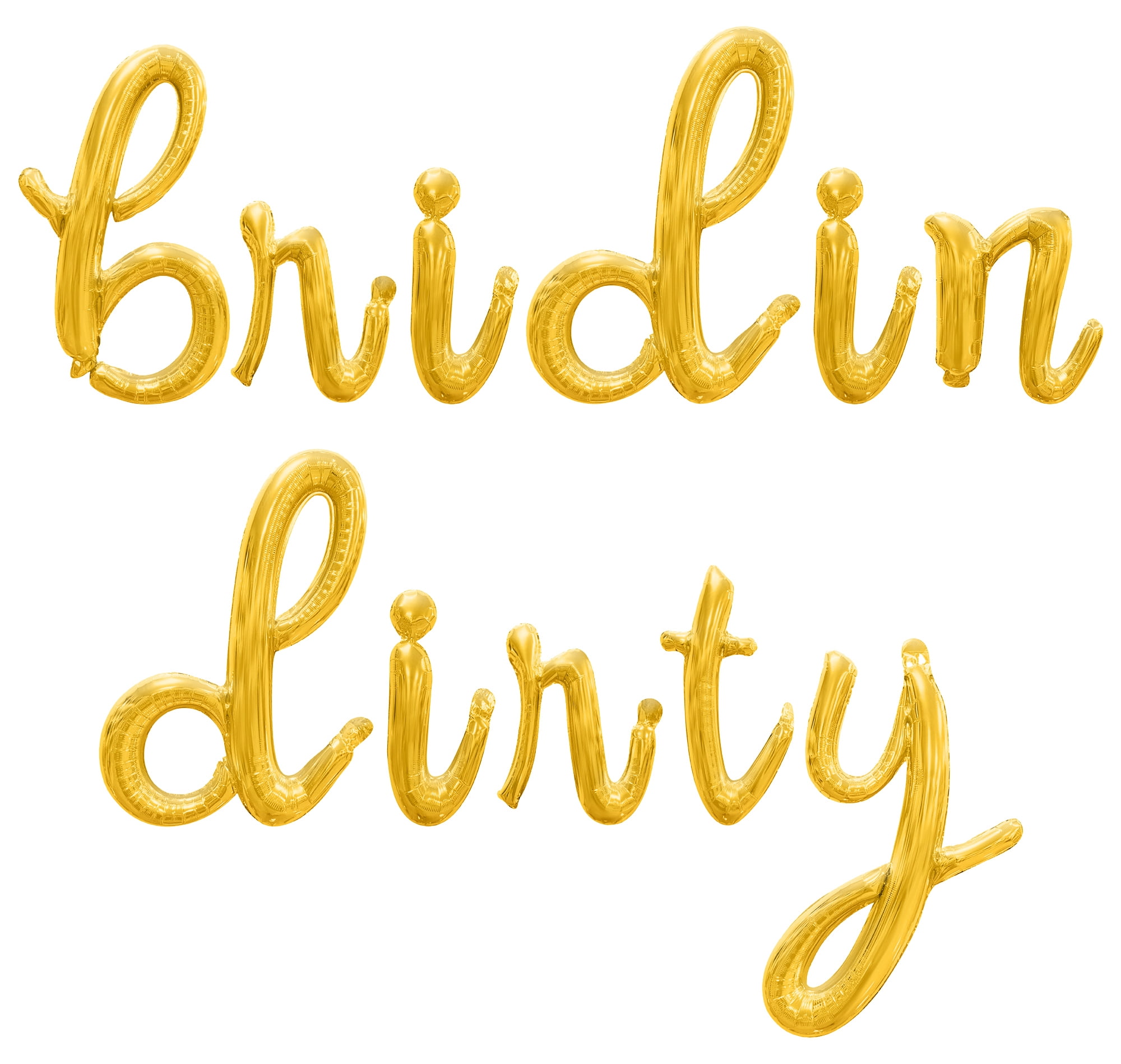 Cursive Script Letter Balloons - BRIDIN DIRTY 16" Inch Alphabet Letters ...