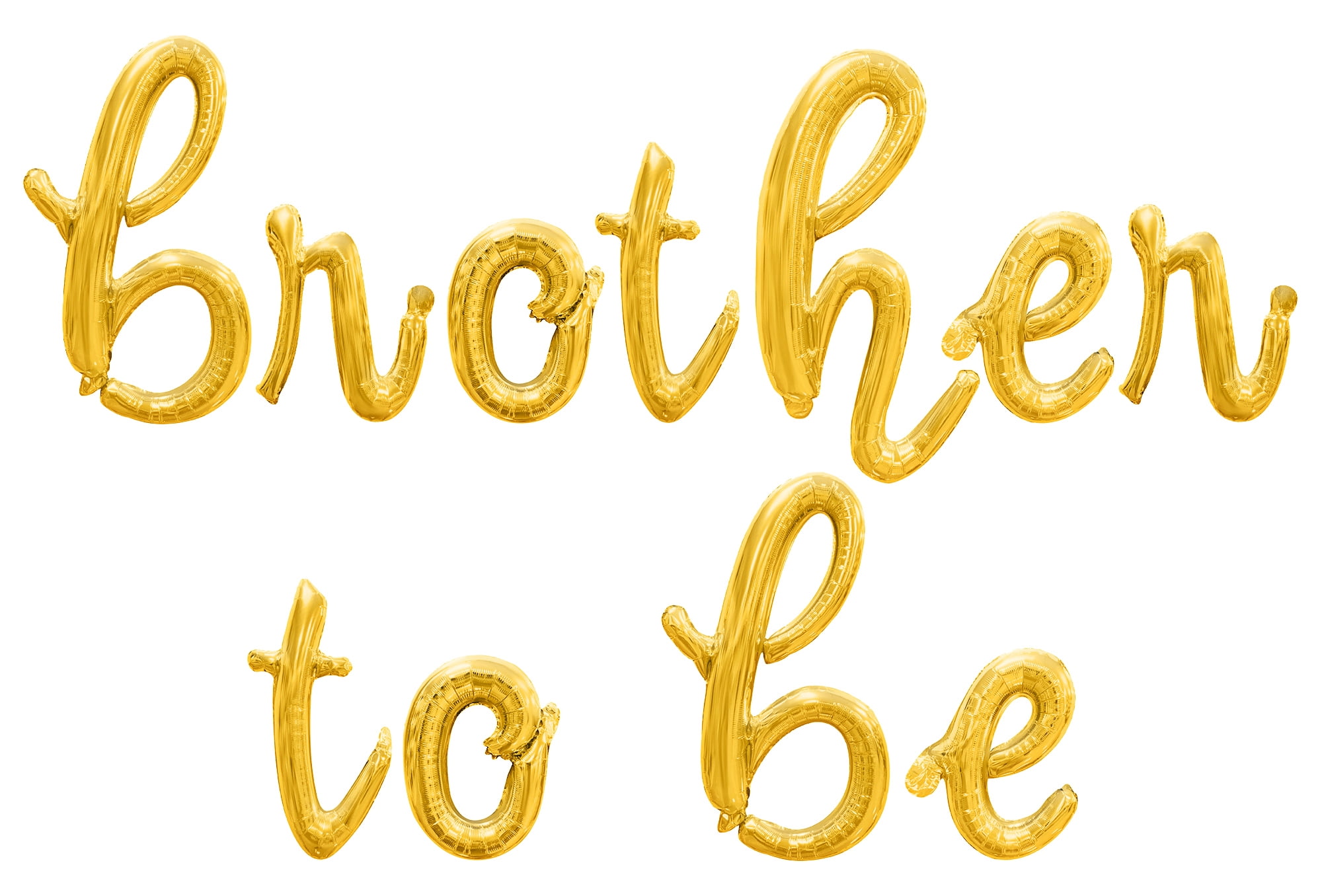 Cursive Script Letter Balloons - BROTHER TO BE 16" Inch Alphabet ...