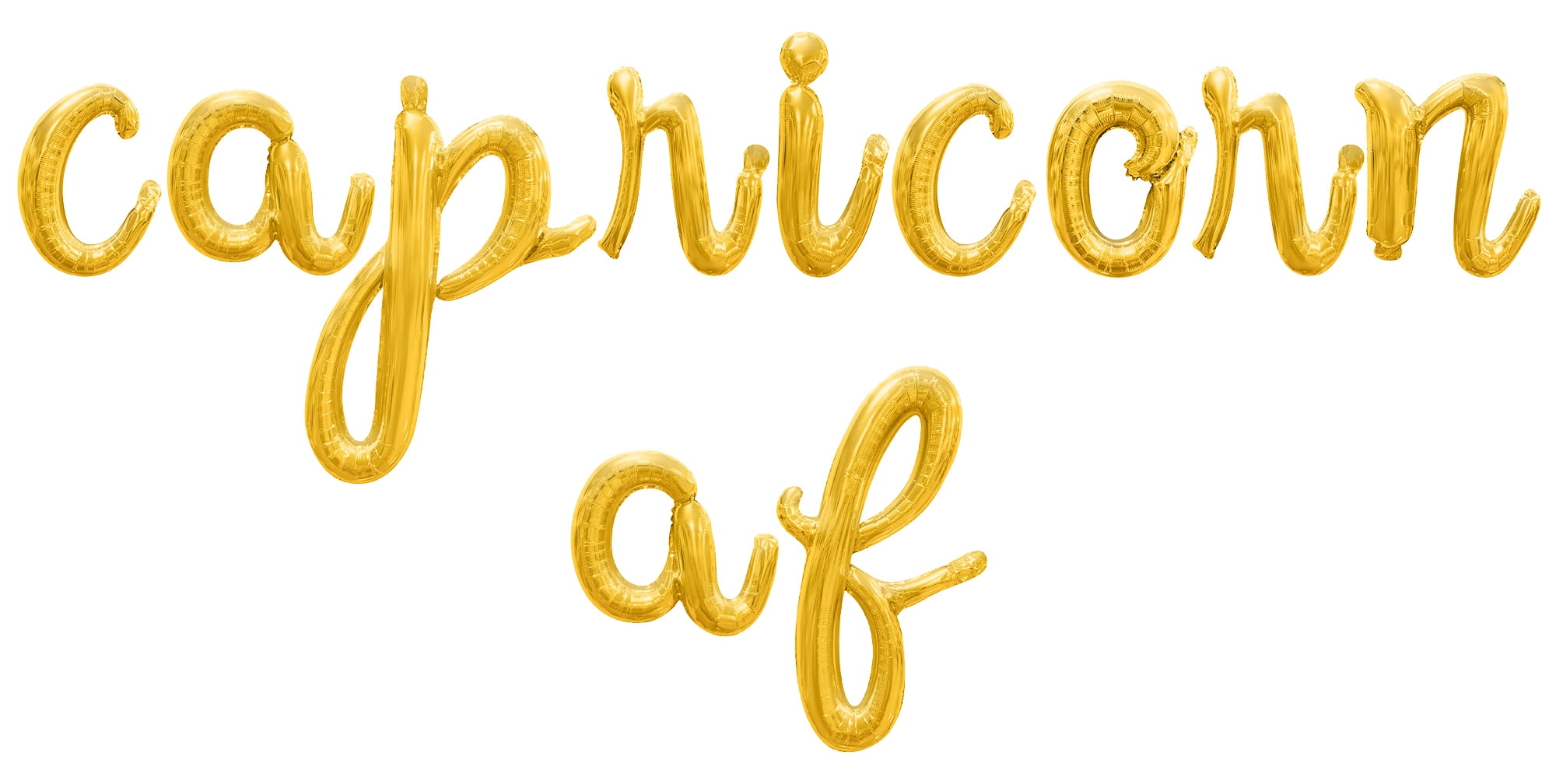 Cursive Script Letter Balloons - CAPRICORN AF 16" Inch Alphabet Letters ...